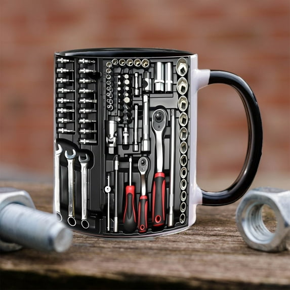 Creativity Mechanic Toolbox Coffee Mug 2D Heat Transfer Printed 11 Oz ...