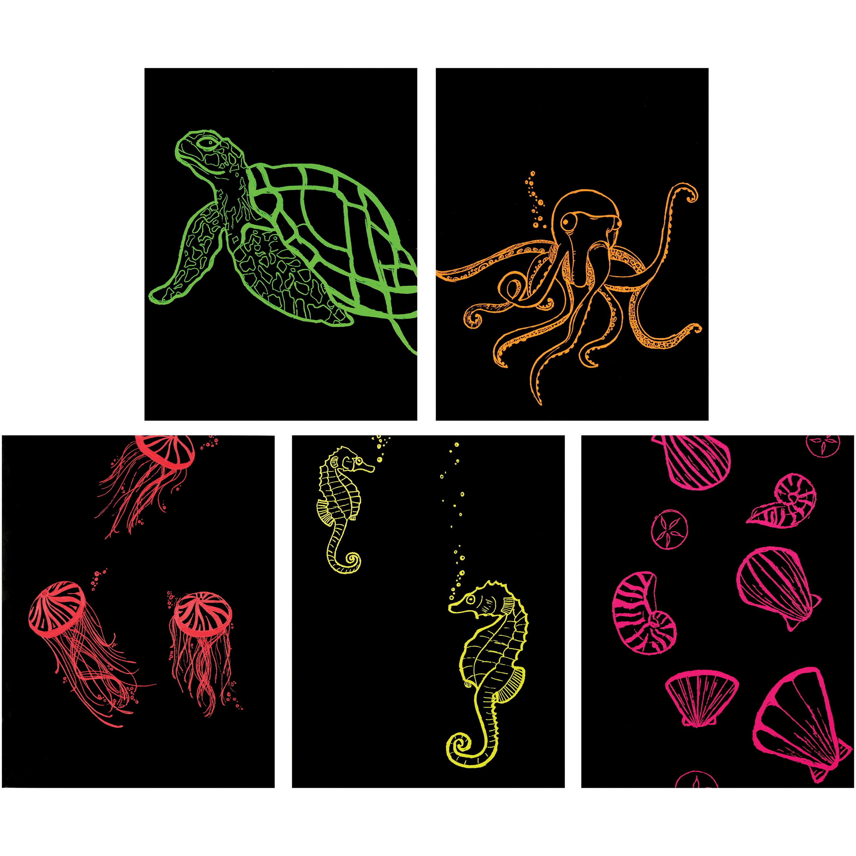 Creativity Street, CKC4621, Etch Fluorescent Board Set, 10 / Pack ...