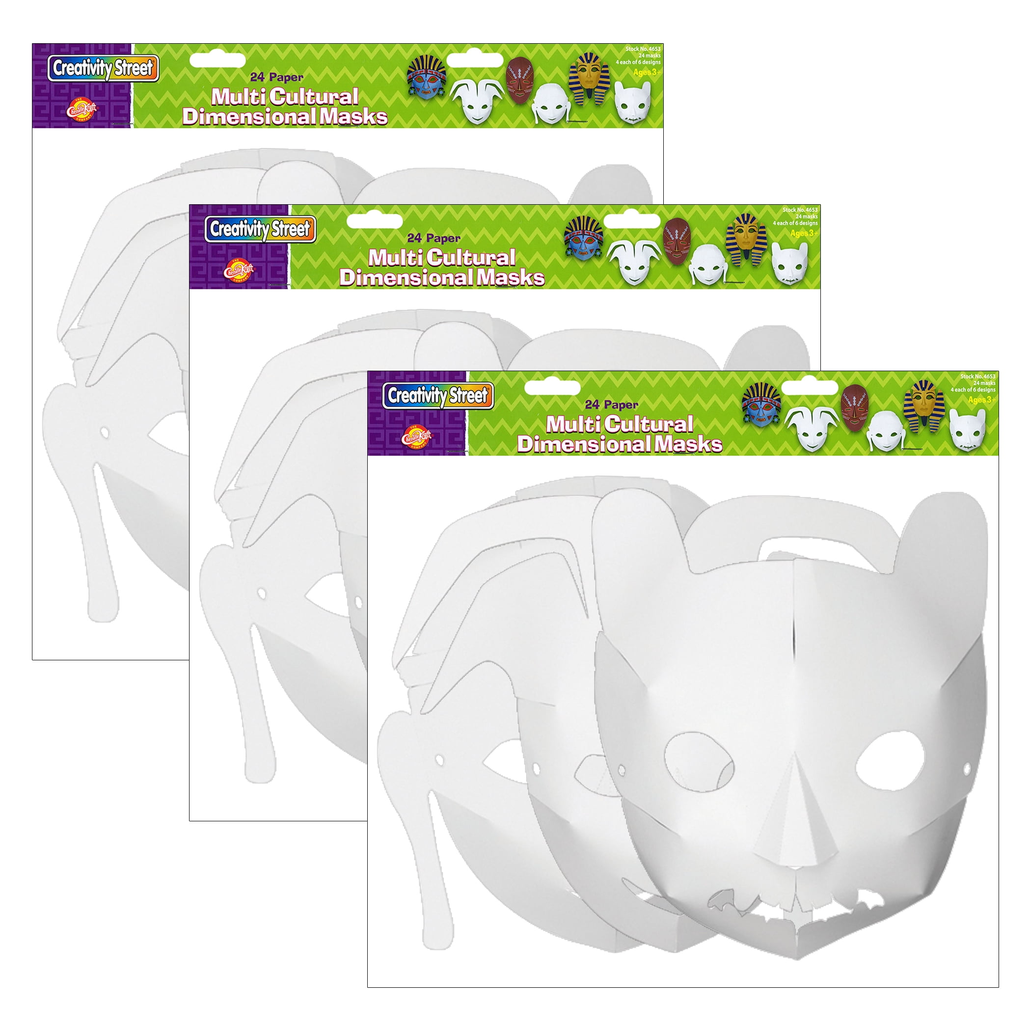 Creativity Street Die-Cut Paper Masks, Multi-Cultural Assortment ...