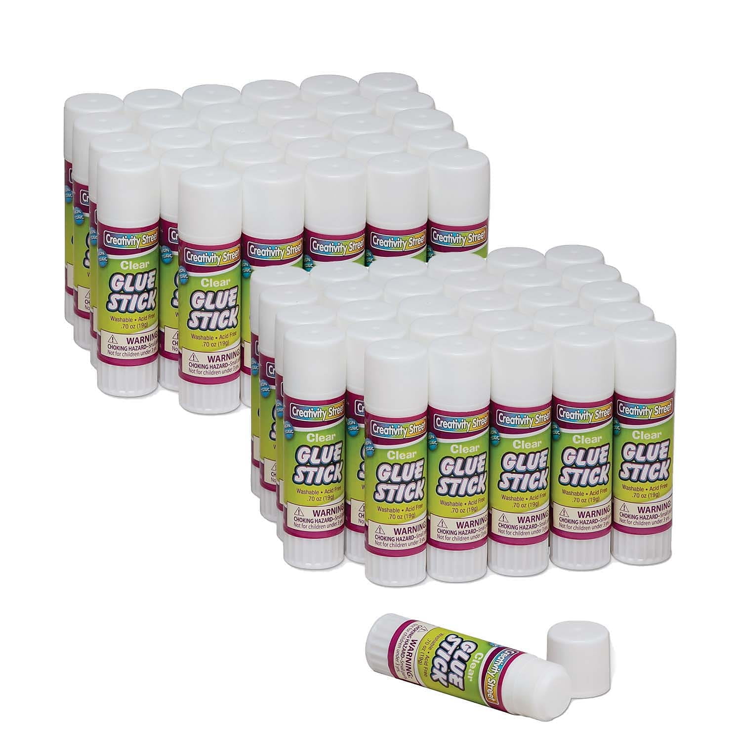 Creativity Street Washable Removable Glue Sticks Clear 30/Pack 2/Pack ...