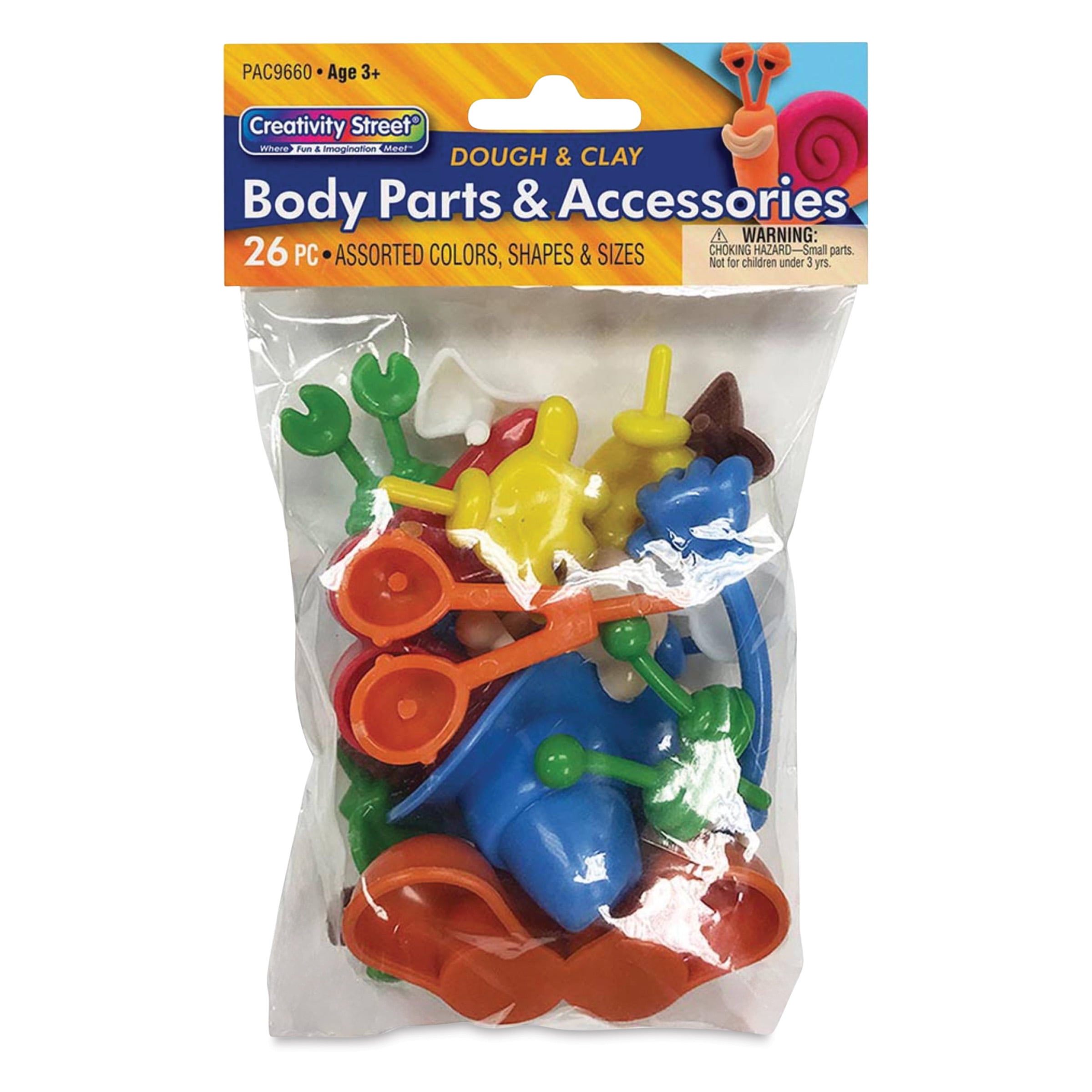 Creativity Street Modeling Dough and Clay Body Parts, Assorted ...