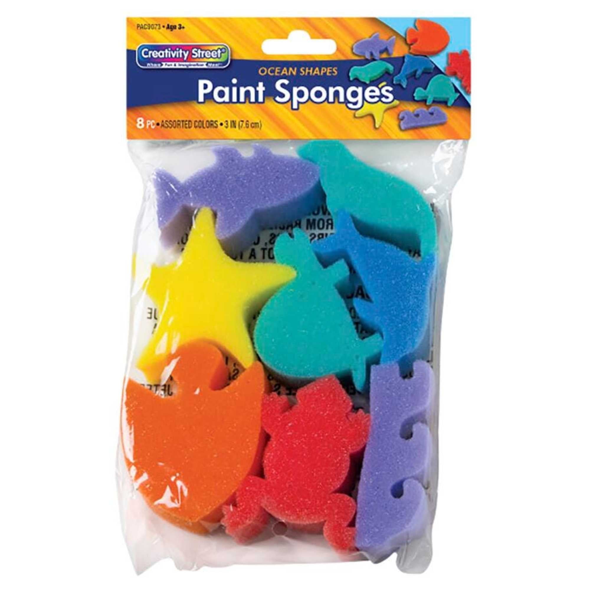 Creativity Street Ocean Paint Sponge, 3 in, Pack of 8 - Walmart.com
