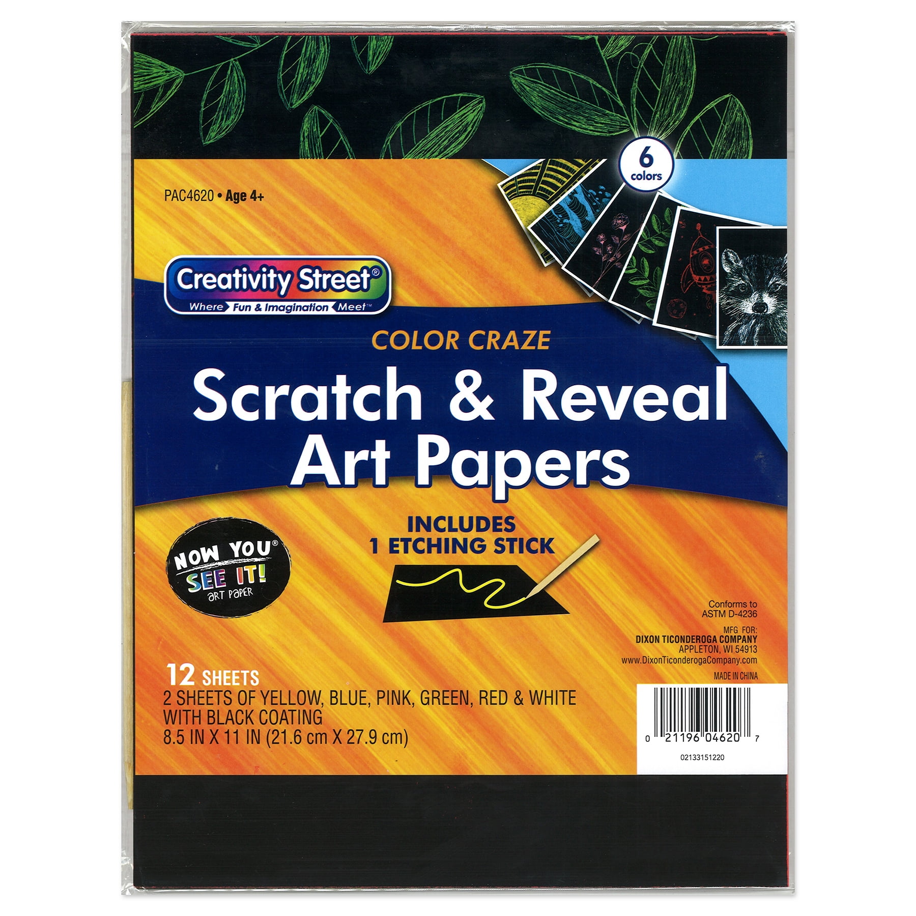 Creativity Street, PAC4620, Now You See It! Etch Board, 12 / Pack, Red ...