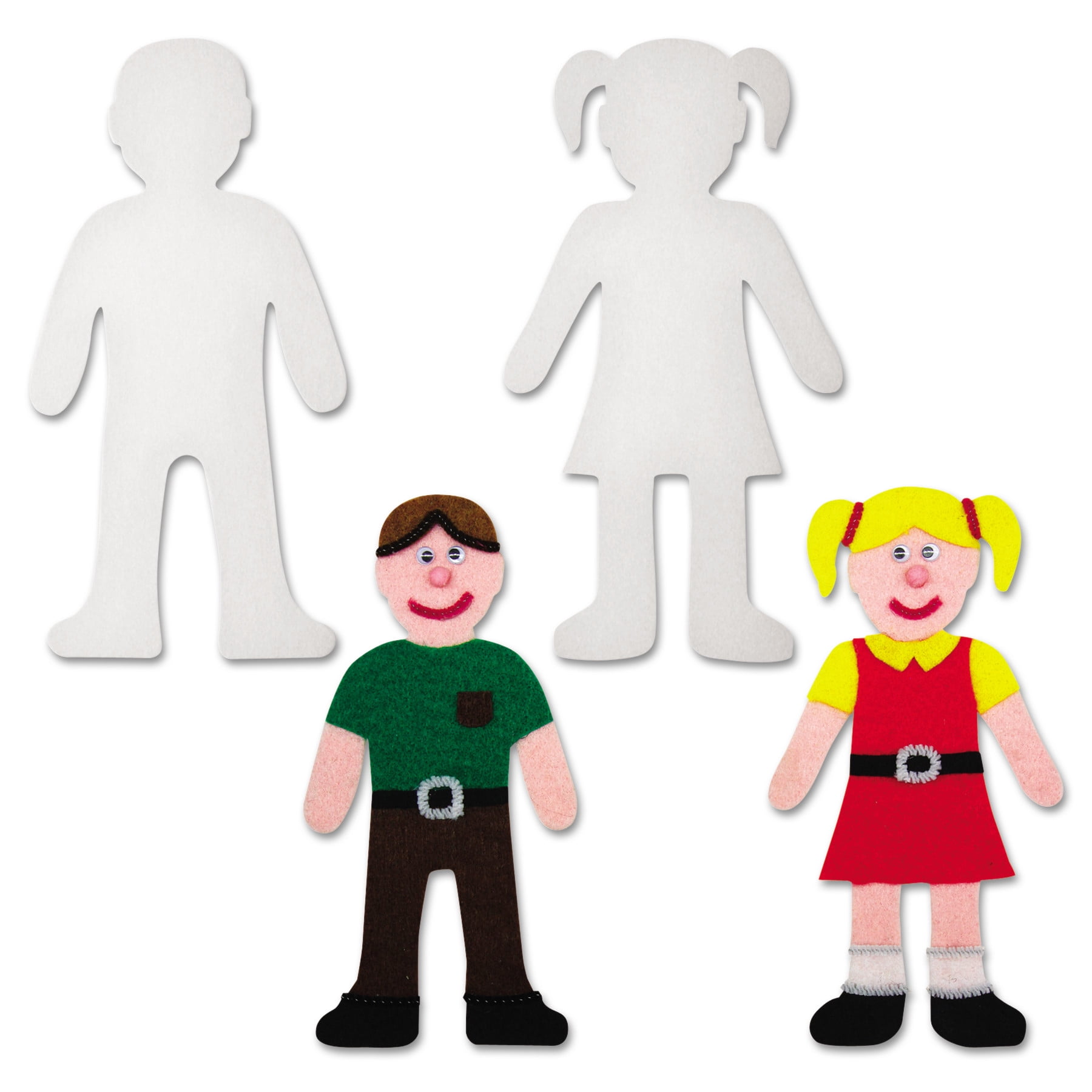 Creativity Street Peel & Stick People Decoration Boards, 8", 12 Pieces ...