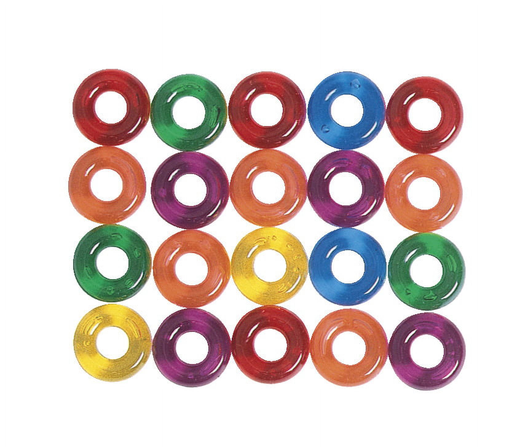Creativity Street Plastic Ring Stringing Bead, 5/8 in, Multiple ...