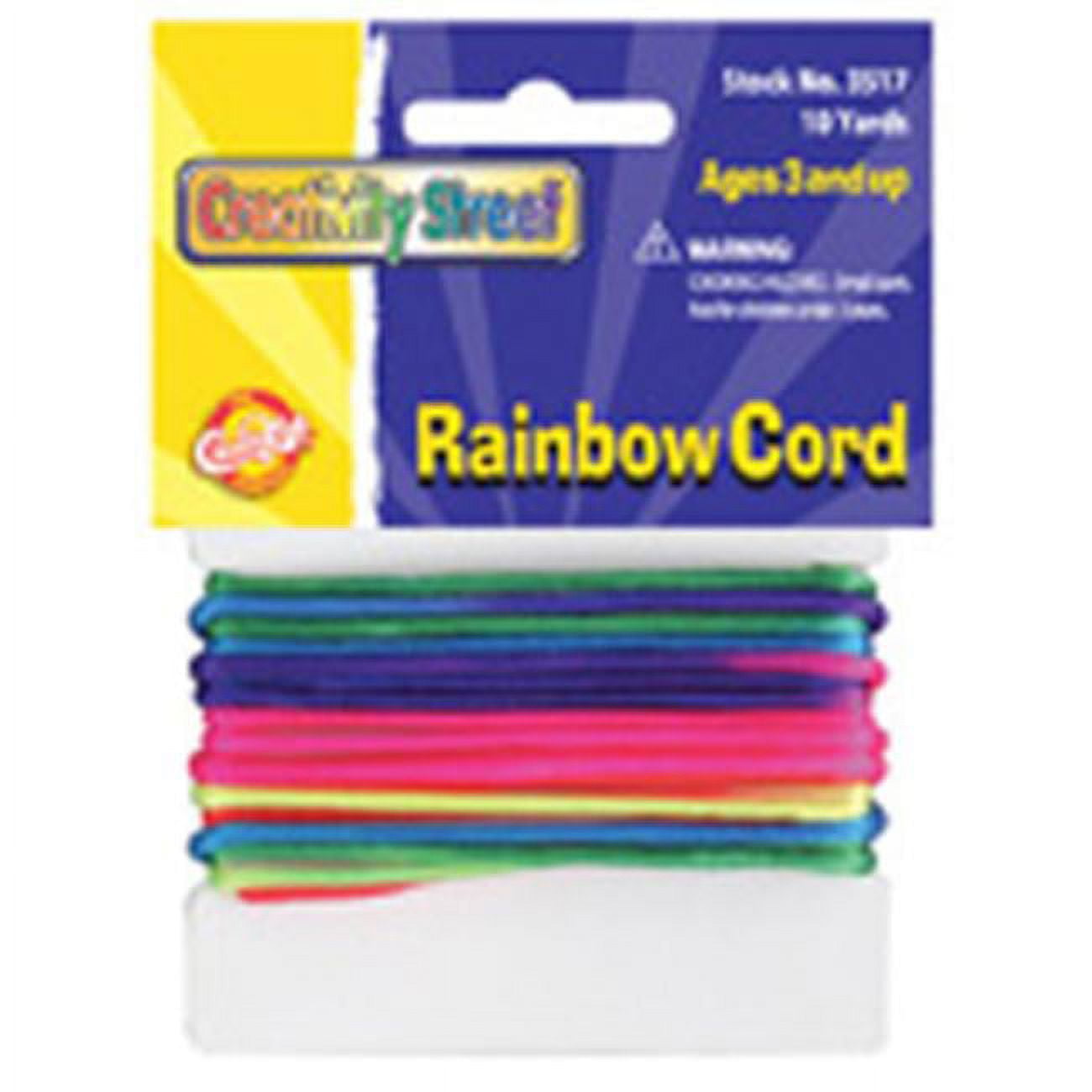 Rainbow Non-Elastic Cord, 10 yds - Walmart.com