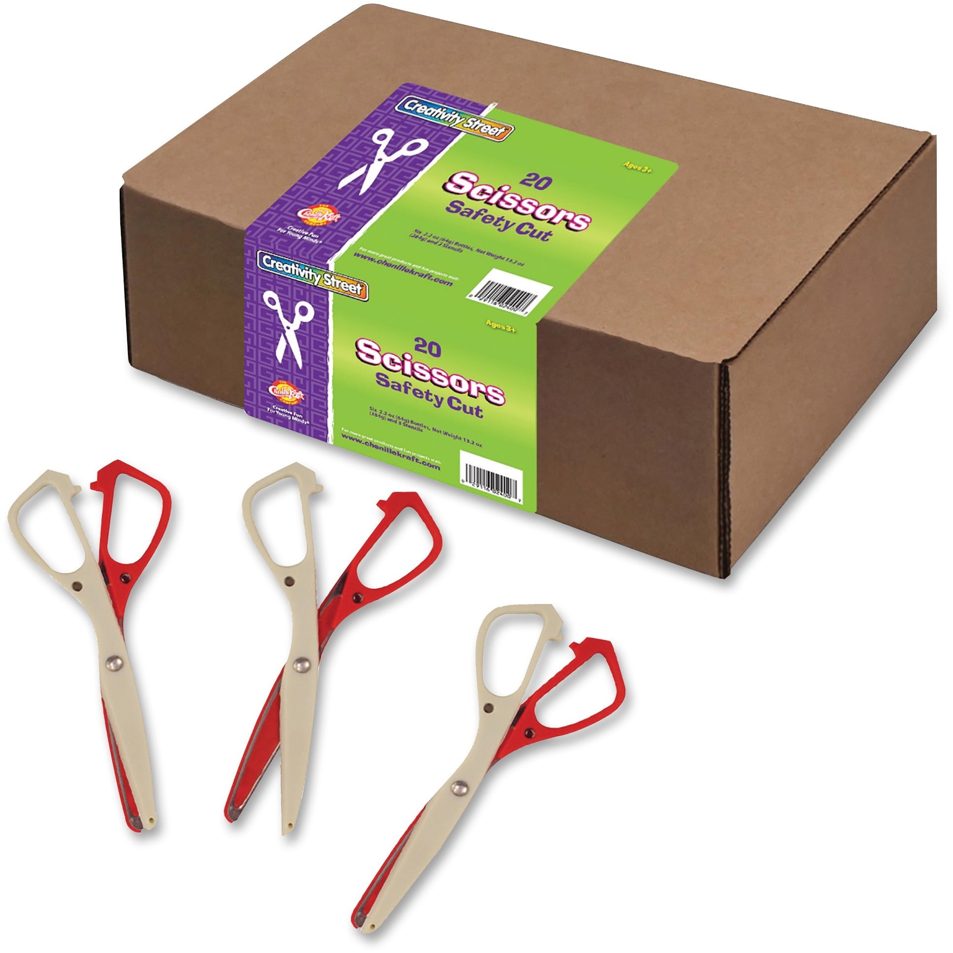 Creativity Street Safety Cut Scissors Classpack, Assorted, 20 / Set ...