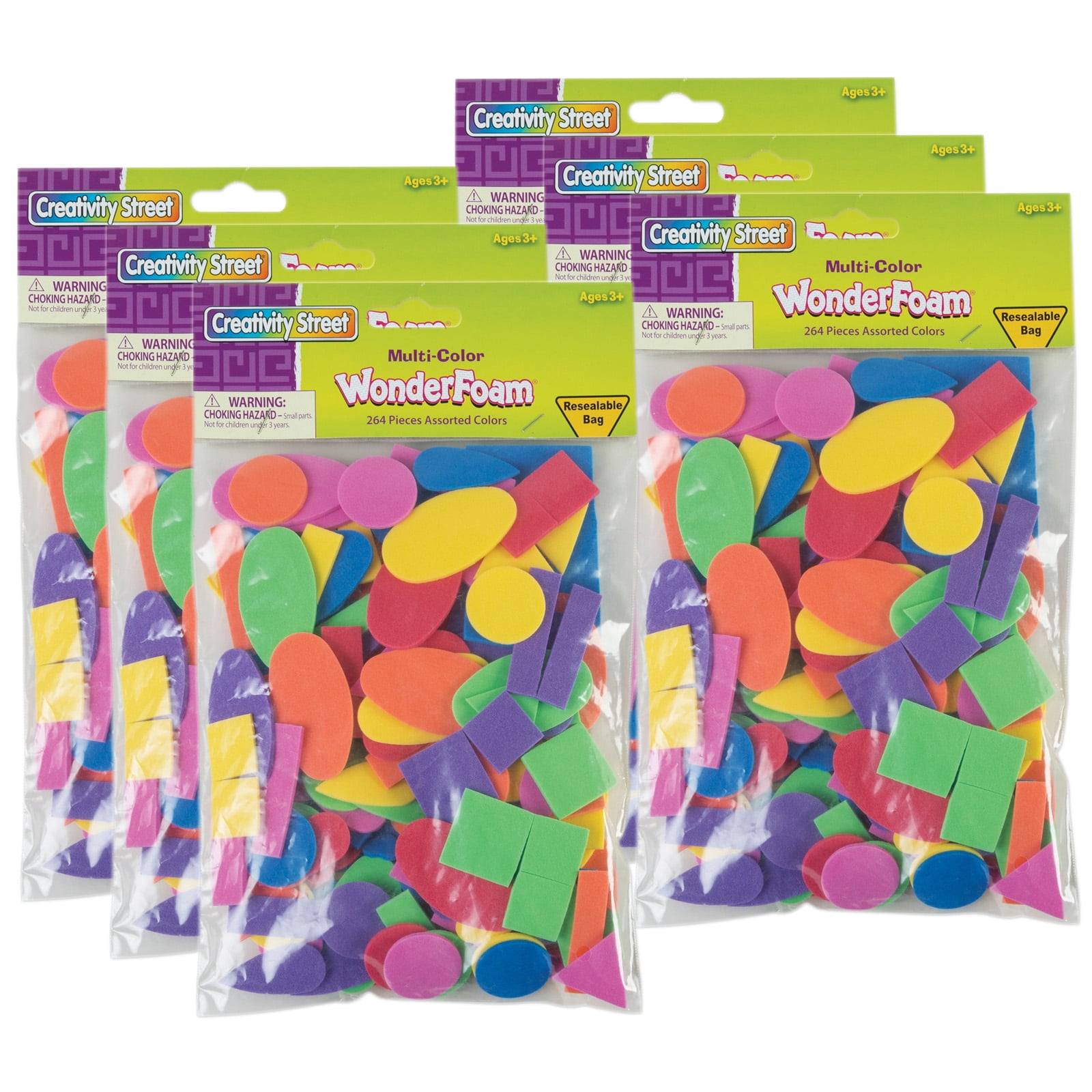 Creativity Street Shapes Assortment, Assorted Colors & Sizes, 264 ...