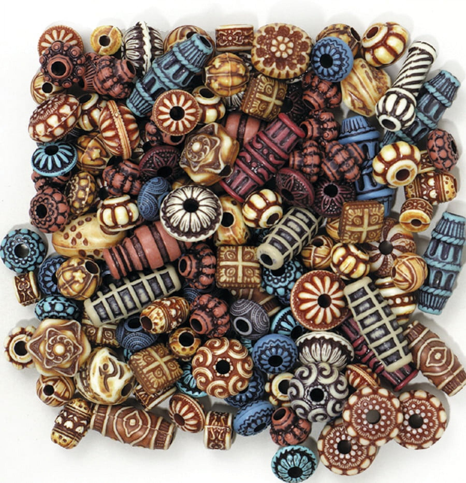 Creativity Street Unique Patterned Beads, 4 oz. - Walmart.com