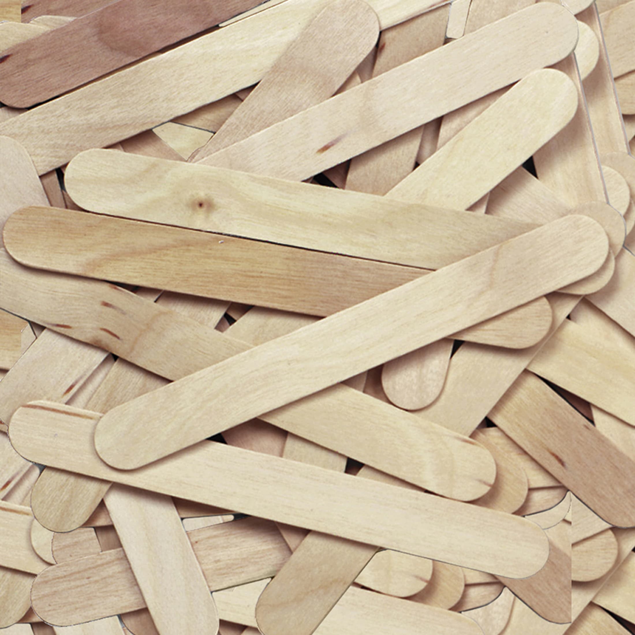 Creativity Street, Wooden Craft Sticks, Jumbo, 6 in, Natural - Walmart.com