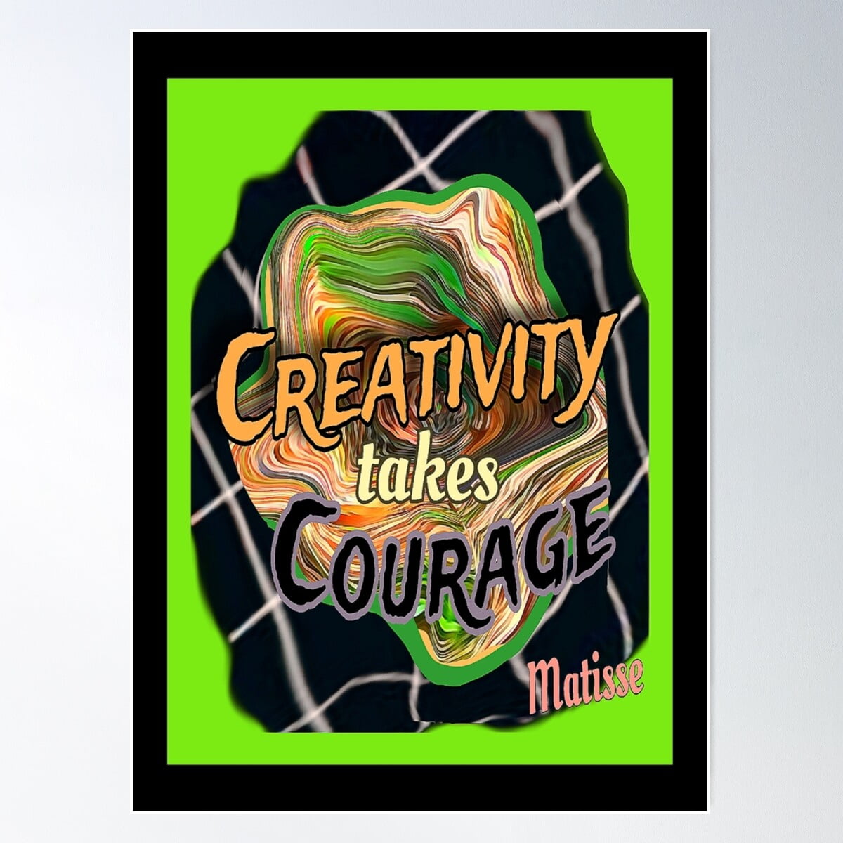 Creativity Takes Courage. Henri Matisse Poster Wall Art, Modern Wall ...