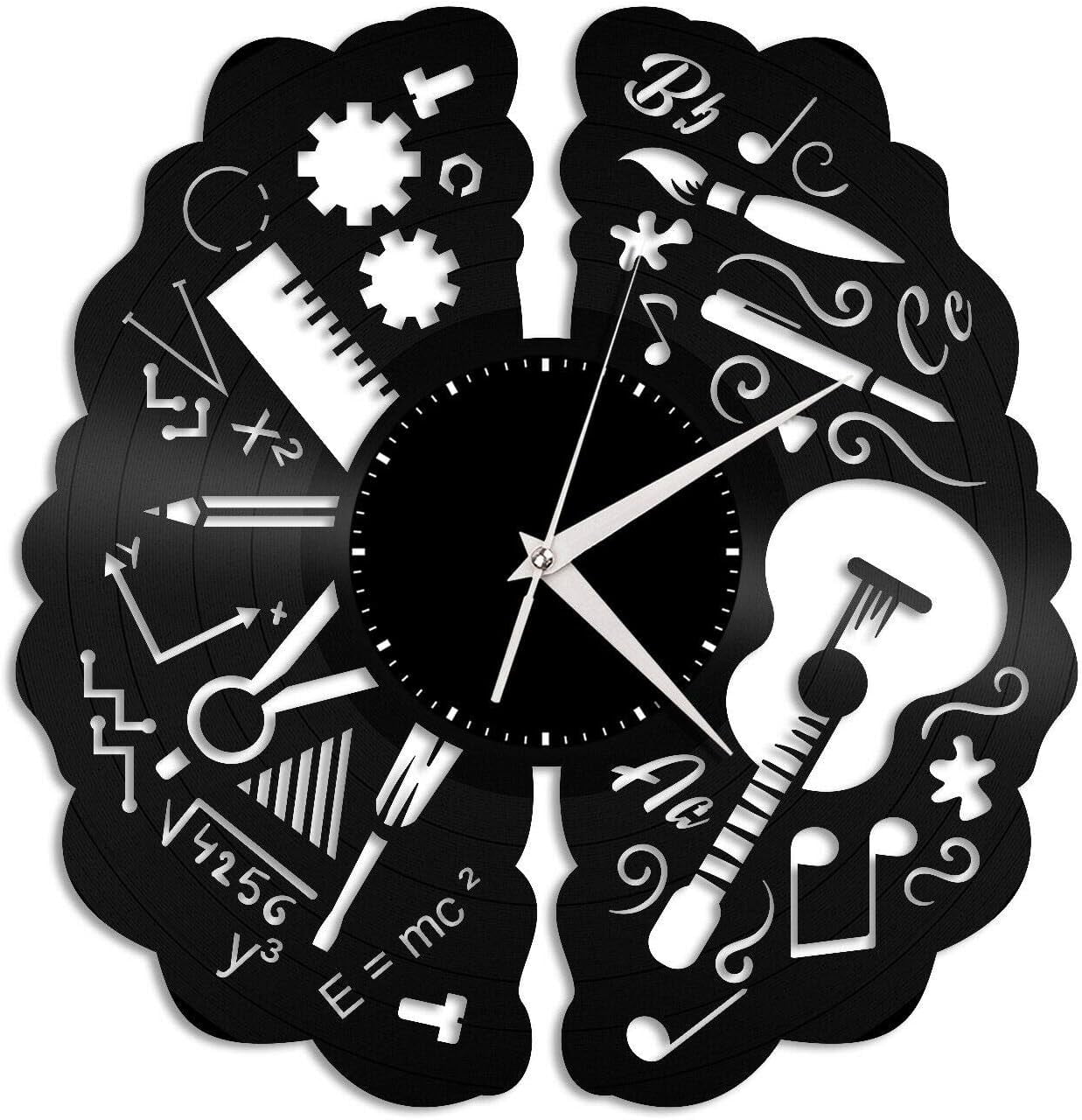 Creativity Vinyl Wall Clock,Vinyl Record Clock Wall Art Handmade Art ...