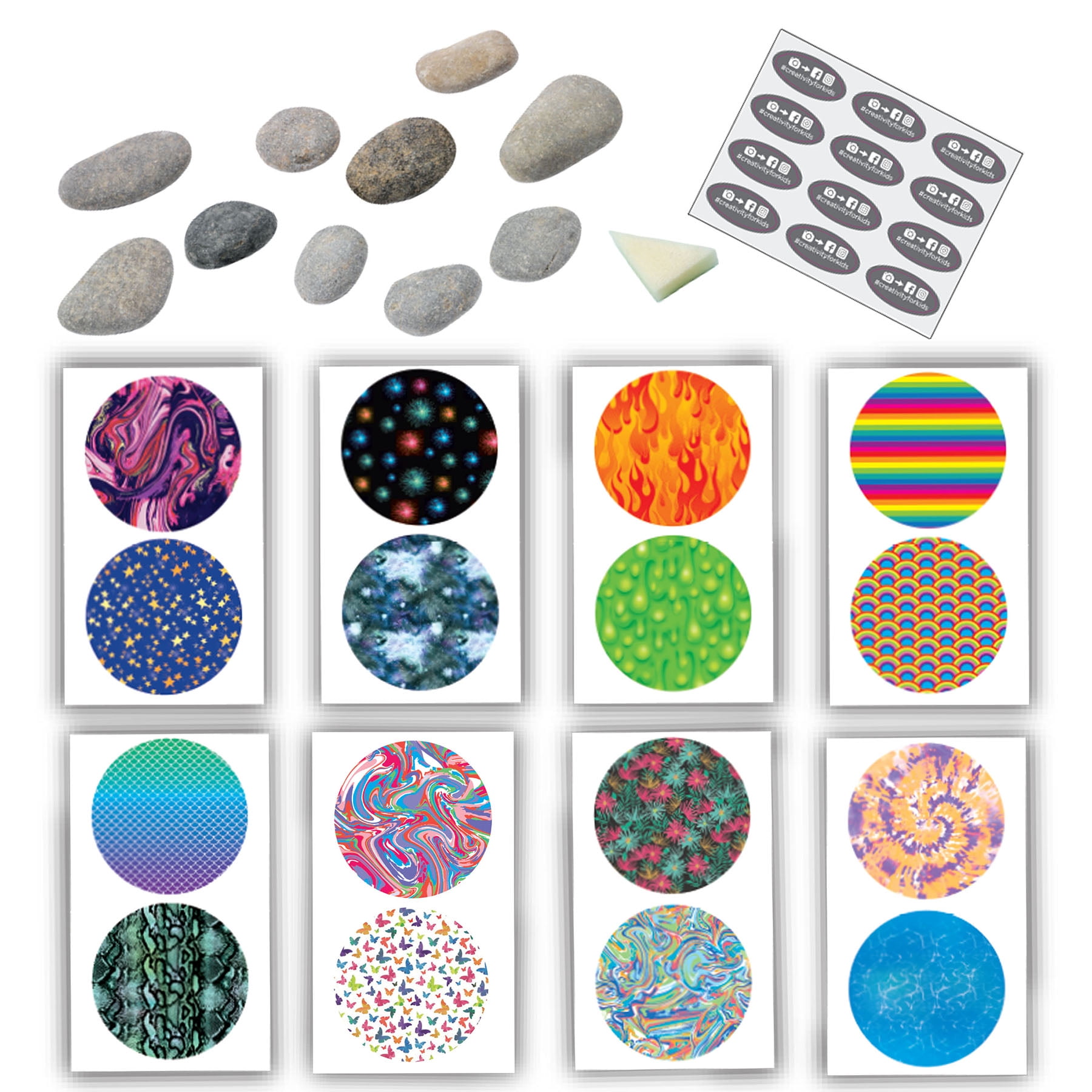 Creativity for Kids® Hide & Seek Hydro Dip Rock Painting Set - Walmart.com