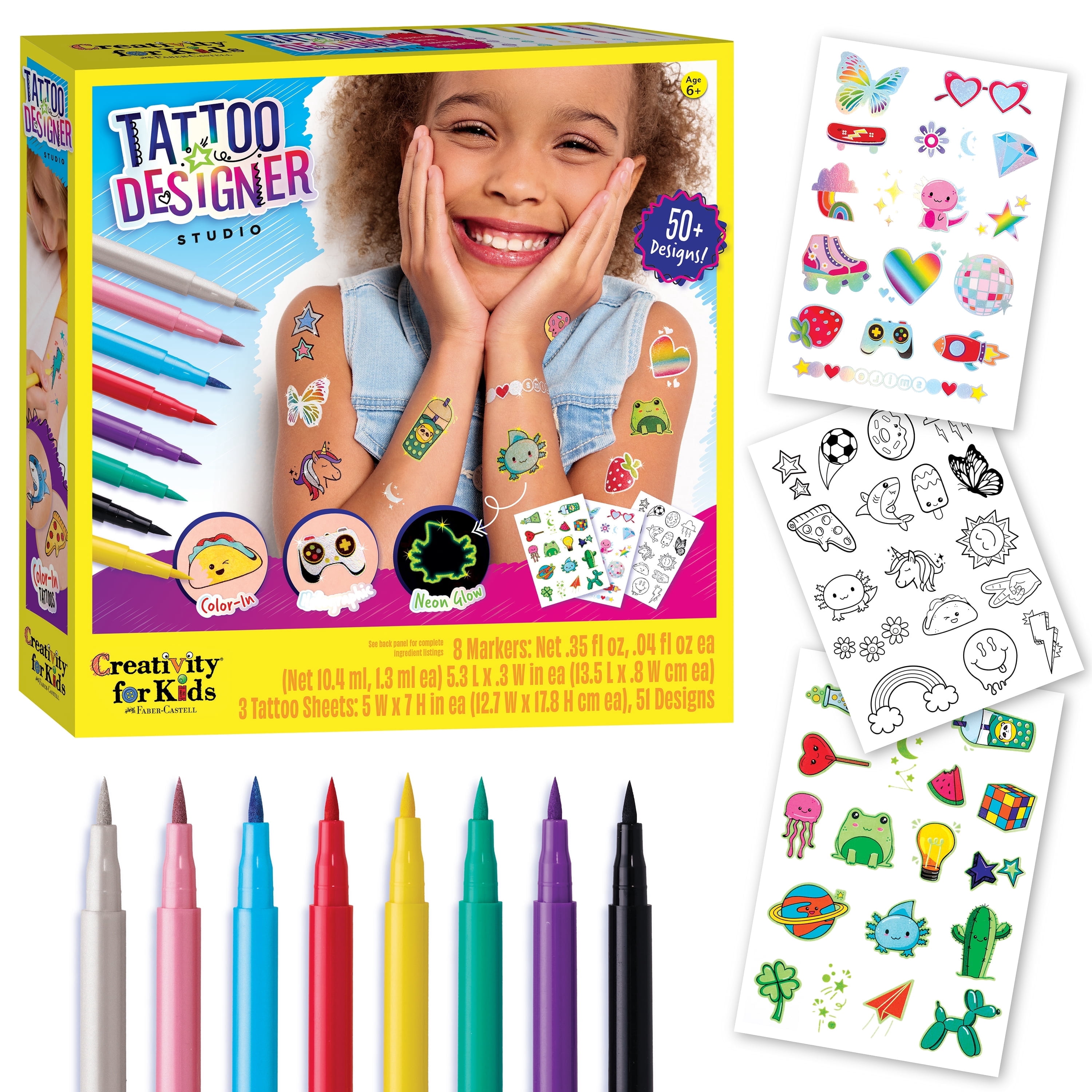 Creativity for Kids Tattoo Designer Studio: Temporary Tattoo Kits, Kids ...