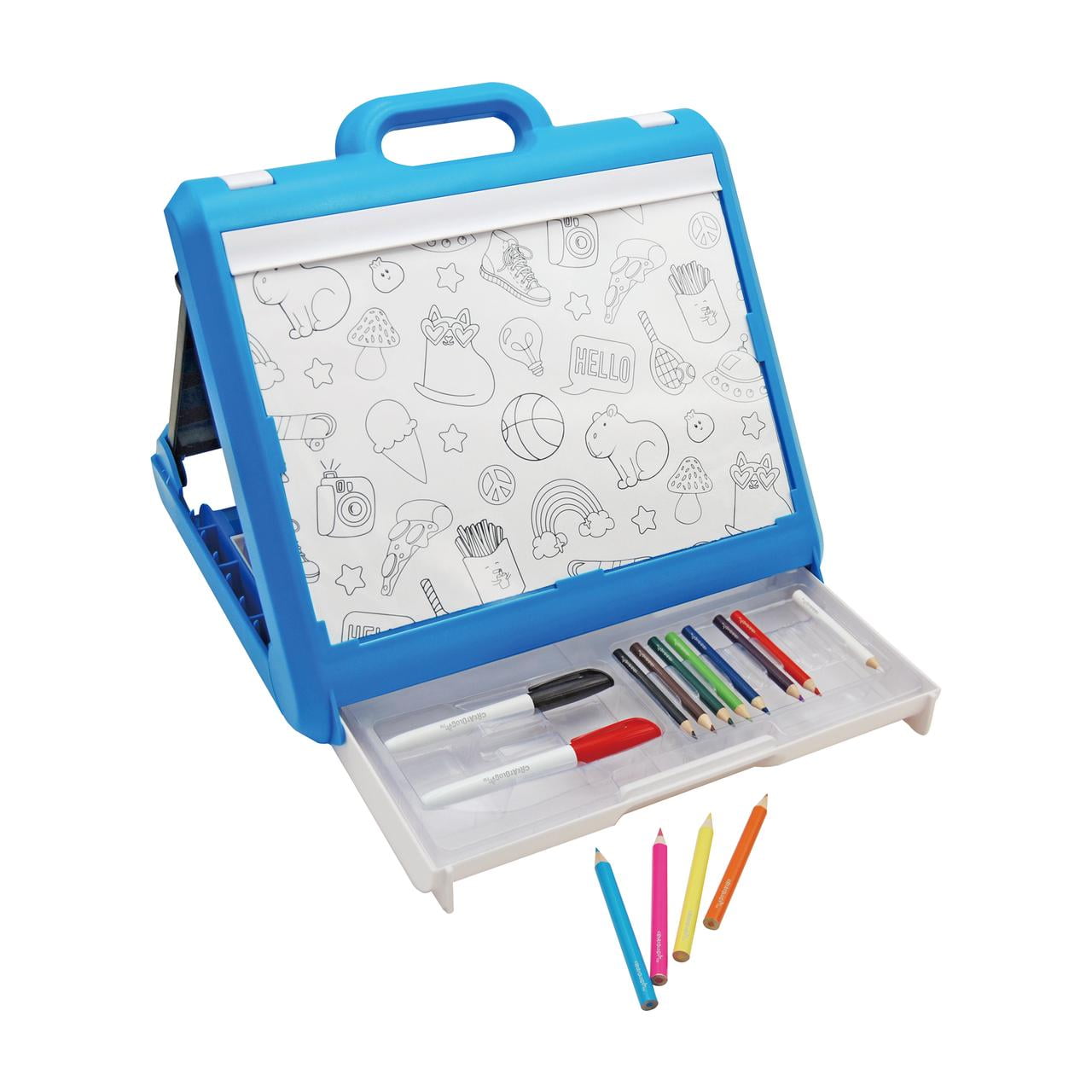 Creatology Art Set - Reversible On-the-Go Easel - Multicolor - 35-Piece ...