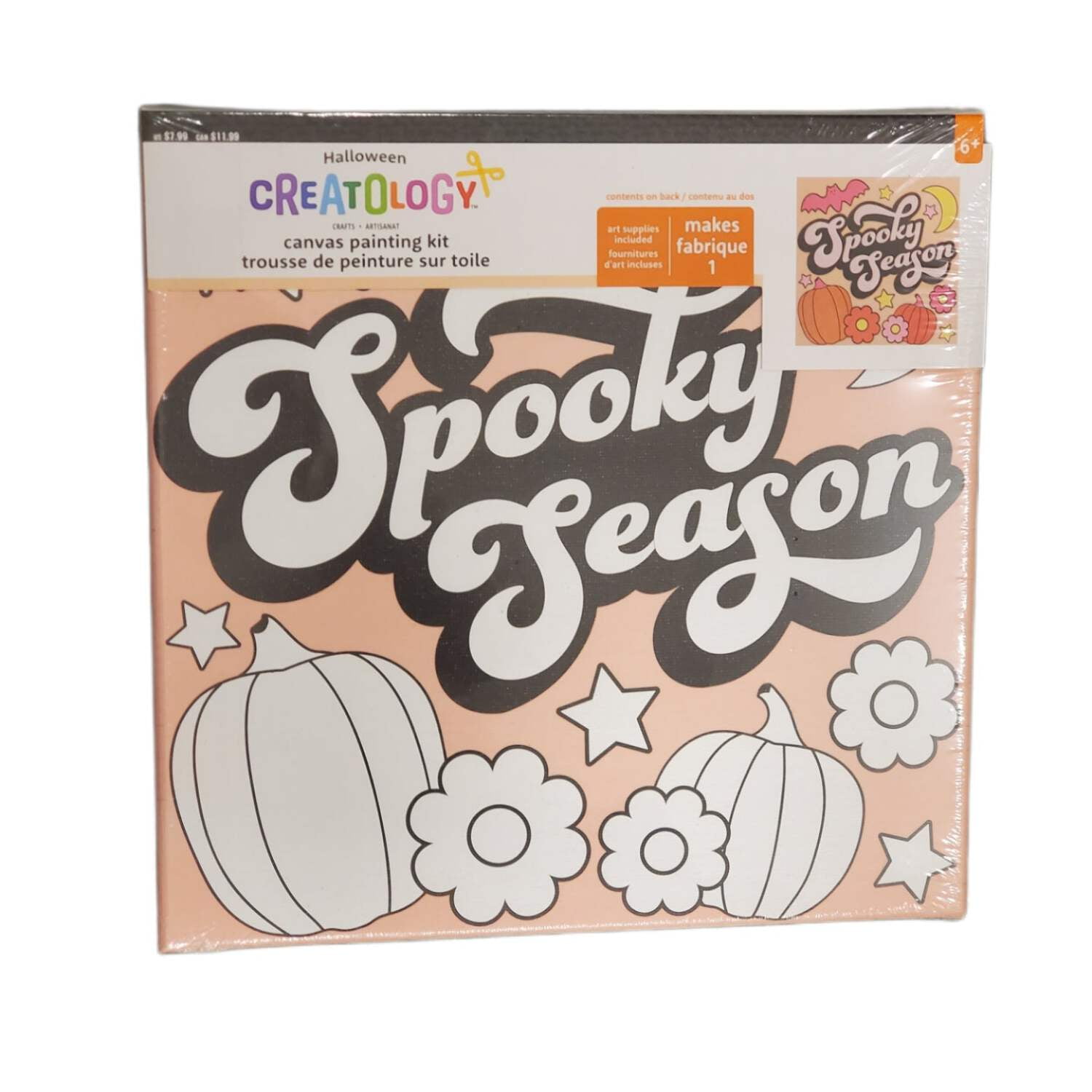 Creatology Canvas Paint Kit Halloween Spooky Season 10 X 10 in ...