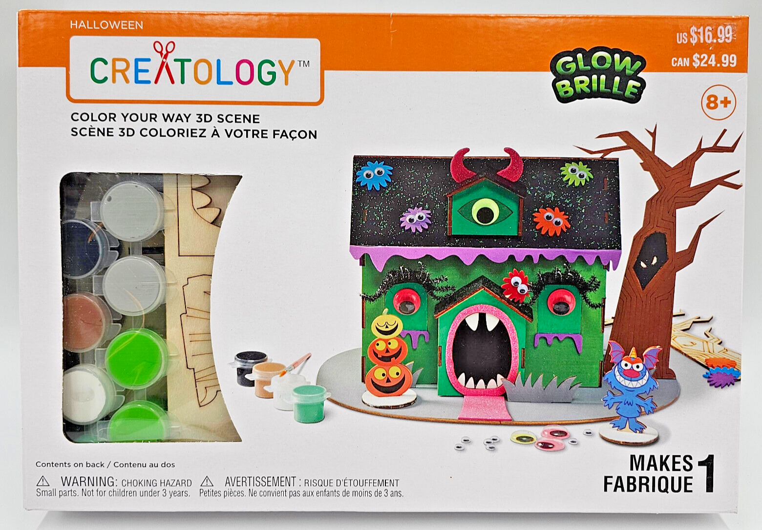 Creatology Color Your Way Glow 3D Figure Craft Kit ~ Halloween Monster ...