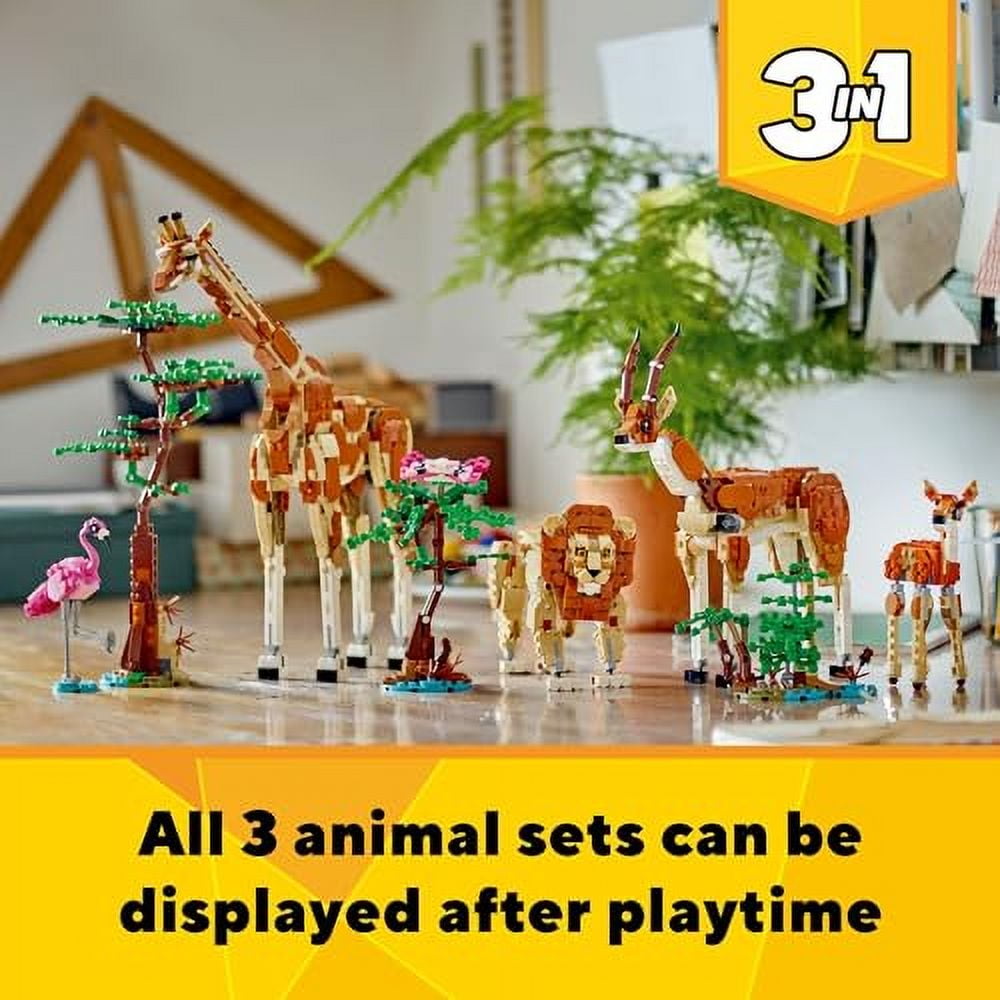 Creator 3 in 1 Wild Animals, Rebuilds into 3 Different Figures ...