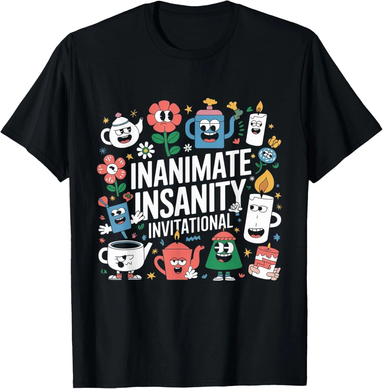 Creator Ink Inanimate Insanity Black And White Funny Graphic Shirt, for ...