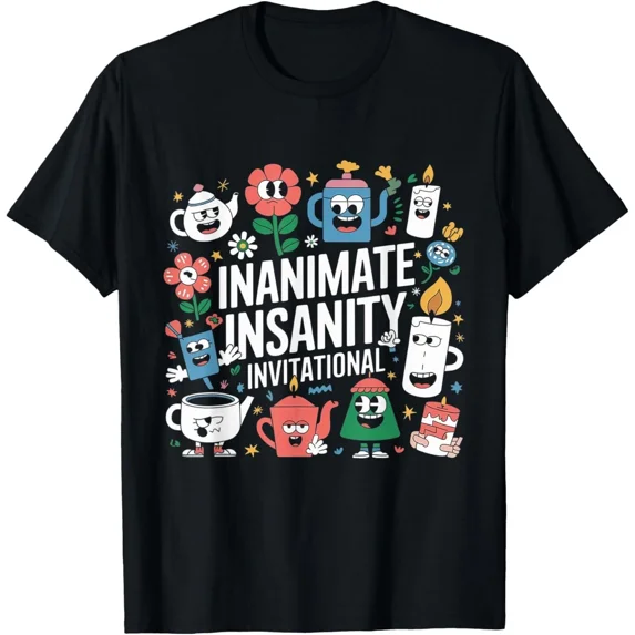 Creator Ink Inanimate Insanity Black And White Funny Graphic Shirt, for ...