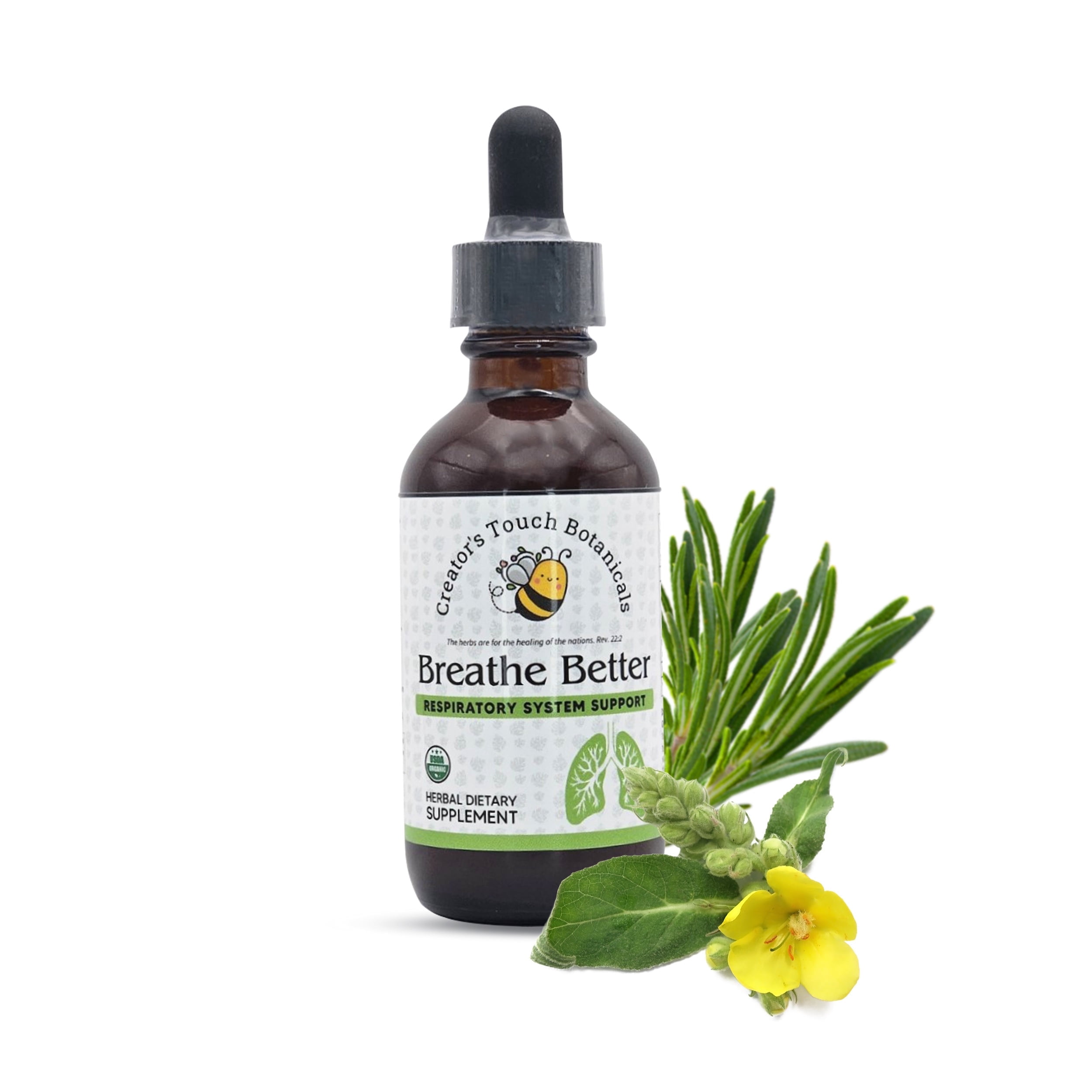Creator's Touch Botanicals Breathe Better Lung Support Nutritional ...