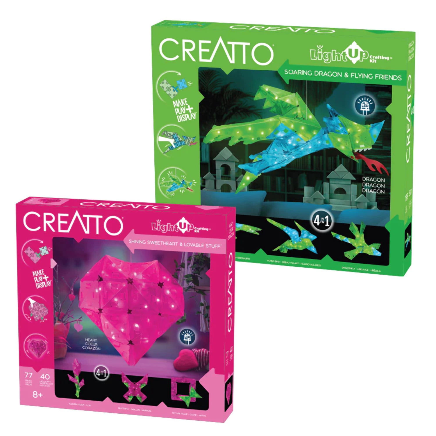 Creatto 2-Pack Bundle: Soaring Dragon & Flying Friends and Shining ...