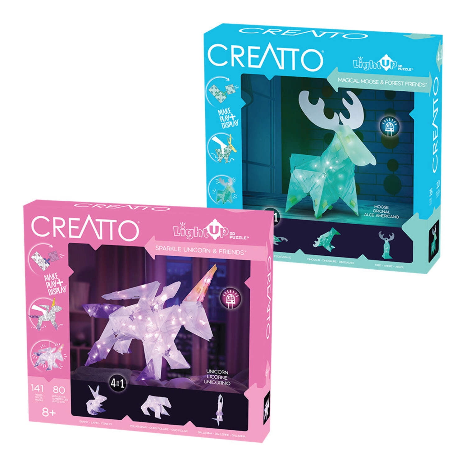 Creatto Bundle: Sparkle Unicorn & Friends and Magical Moose & Forest ...
