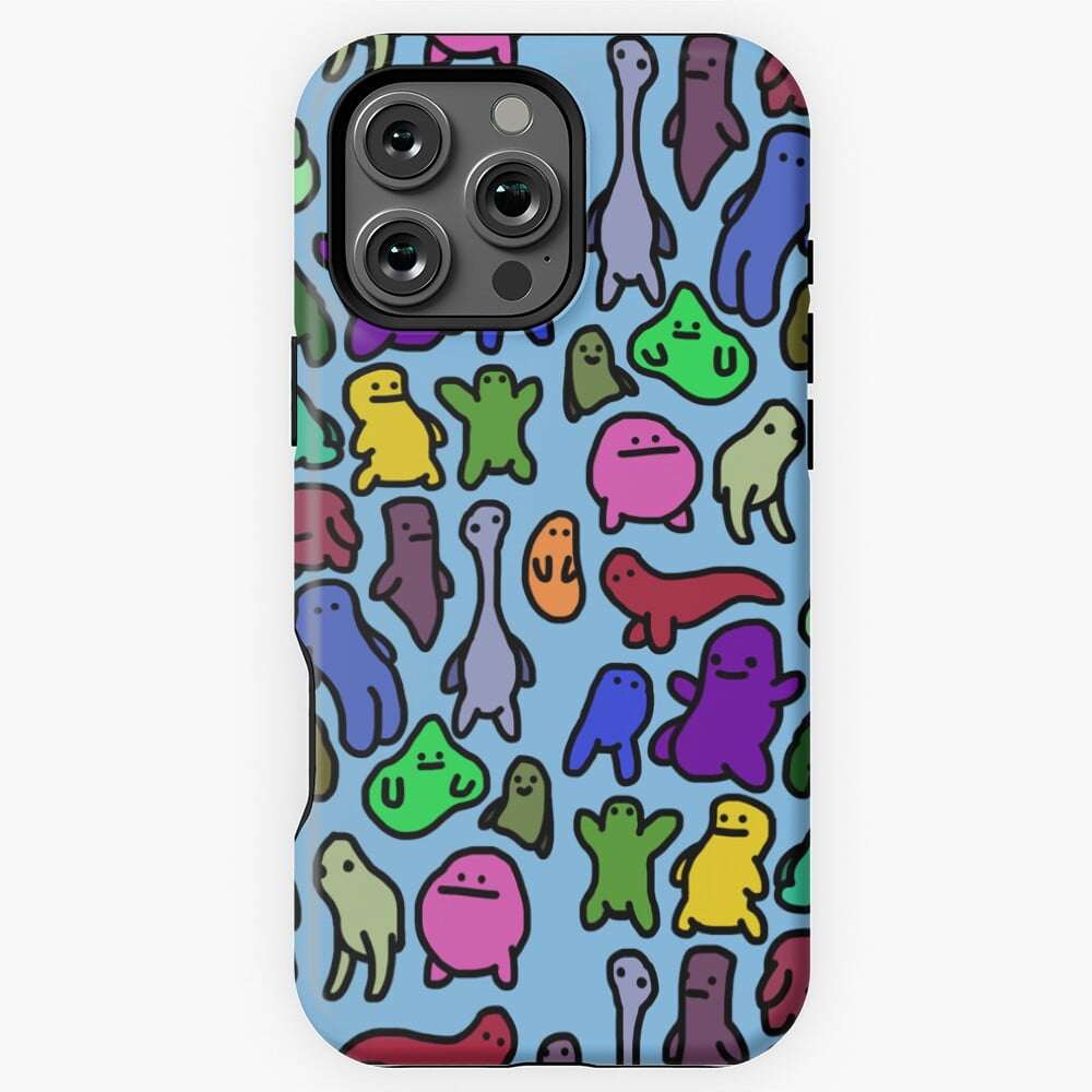 Creature Bunch Doodle Phone Case for iPhone 16 15 14 13 12 11 Pro Max ...
