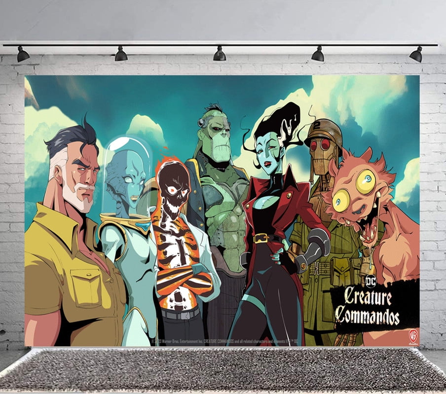 Creature Commandos Backdrop Banner Party Supplies Poster Movie Theme ...
