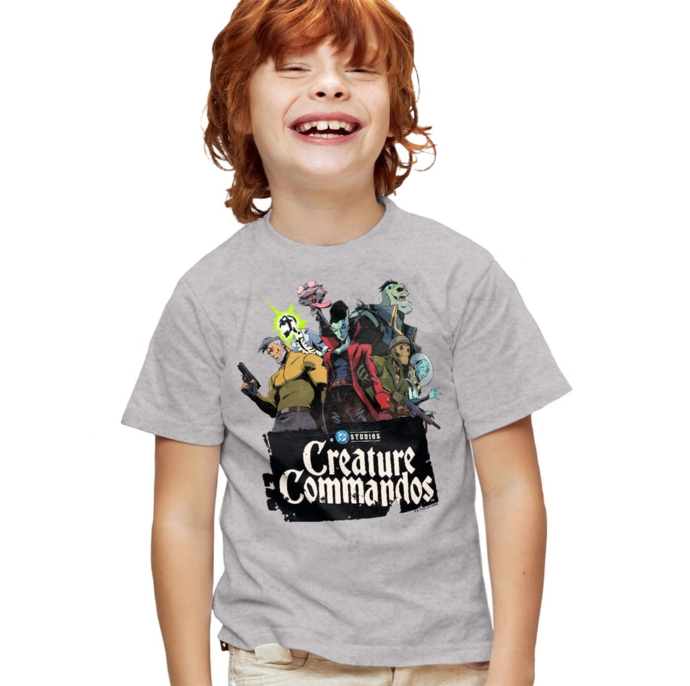 Creature Commandos Group Pose Kids T Shirt for Youth Boys and Girls ...