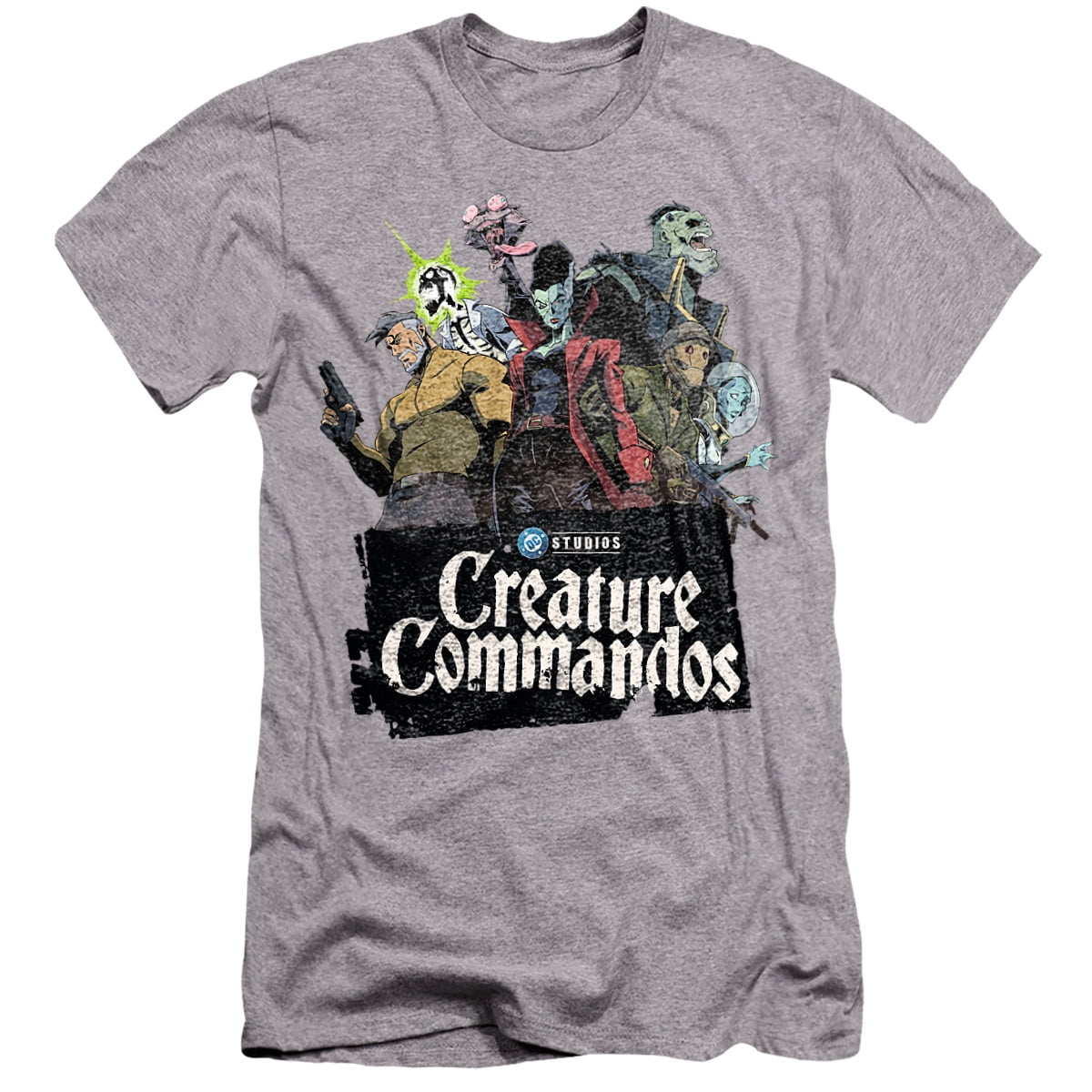 Creature Commandos Group Pose Unisex Adult Canvas Brand T Shirt ...