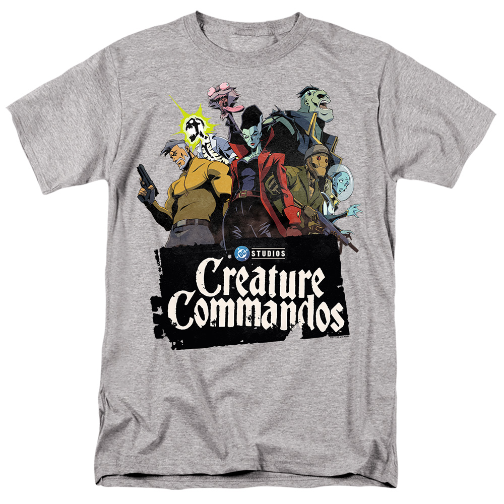 Creature Commandos Group Pose Unisex Adult T Shirt, Athletic Heather ...