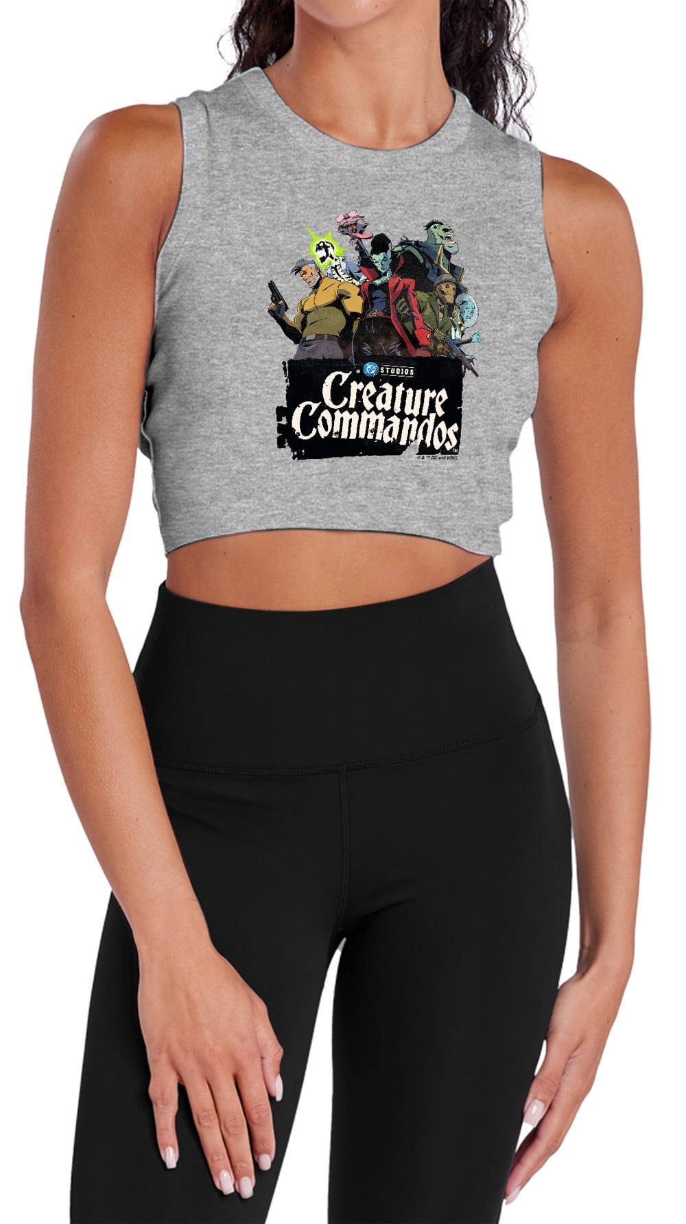 Creature Commandos Group Pose Women's Sleeveless Crop Top Tank ...