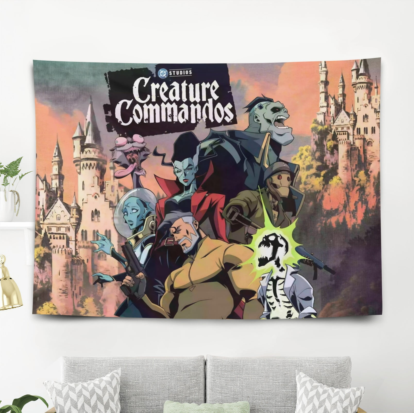 Creature Commandos-Theme Anti-pilling Tapestry Gift Wall Hanging ...