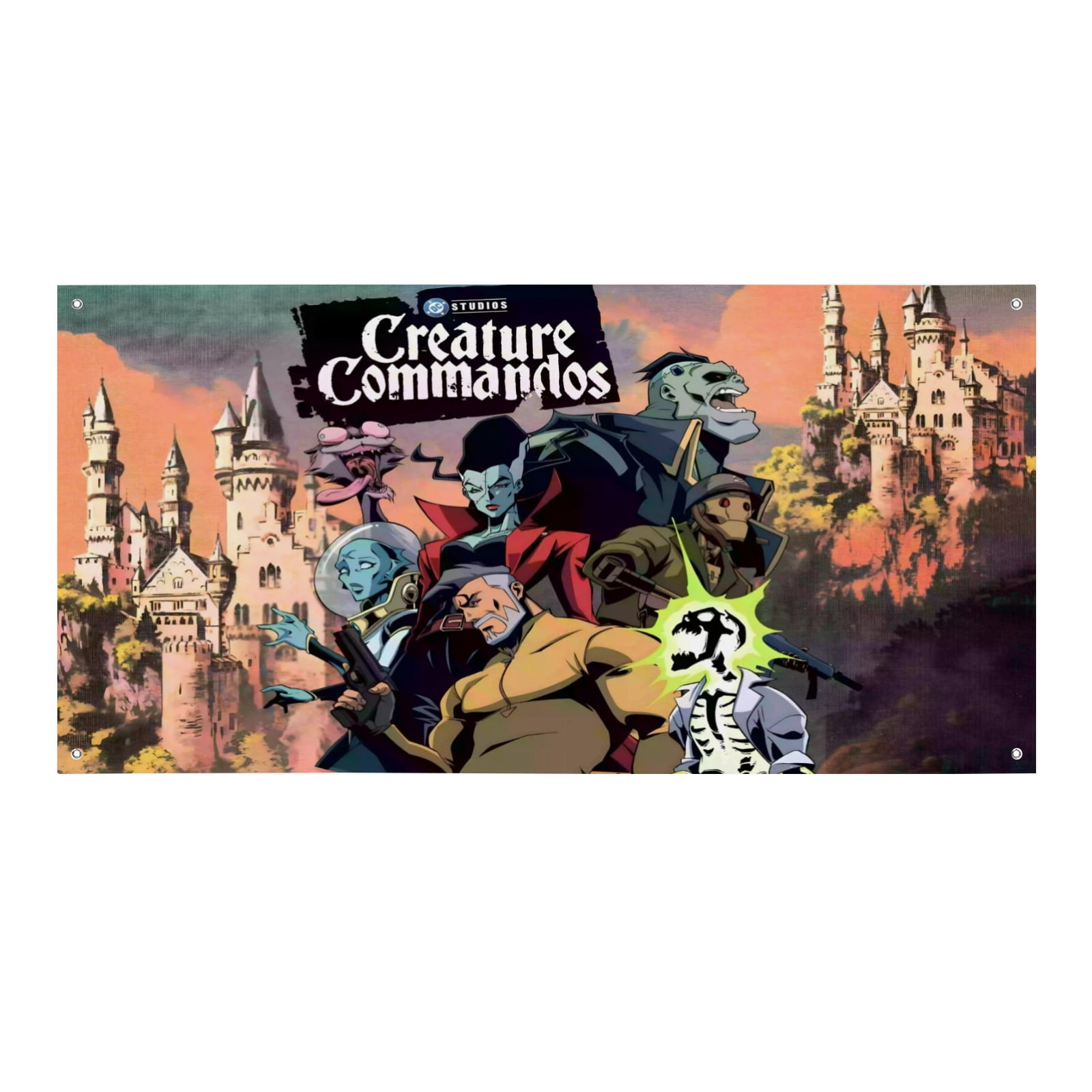 Creature Commandos-Theme Backdrops Banner Birthday Party Decor Supplies ...