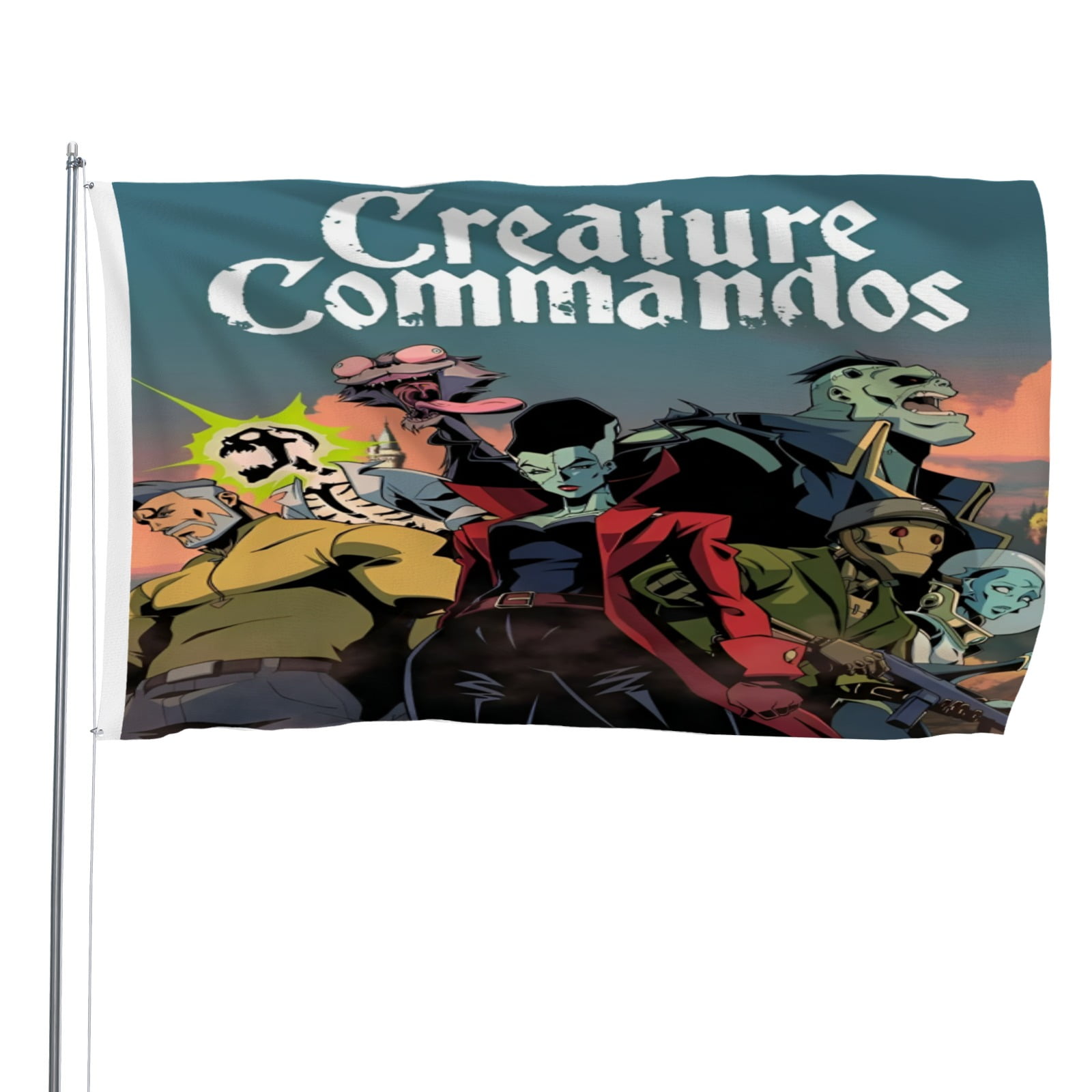 Creature Commandos flag perfect for outdoor decoration, can be hung ...