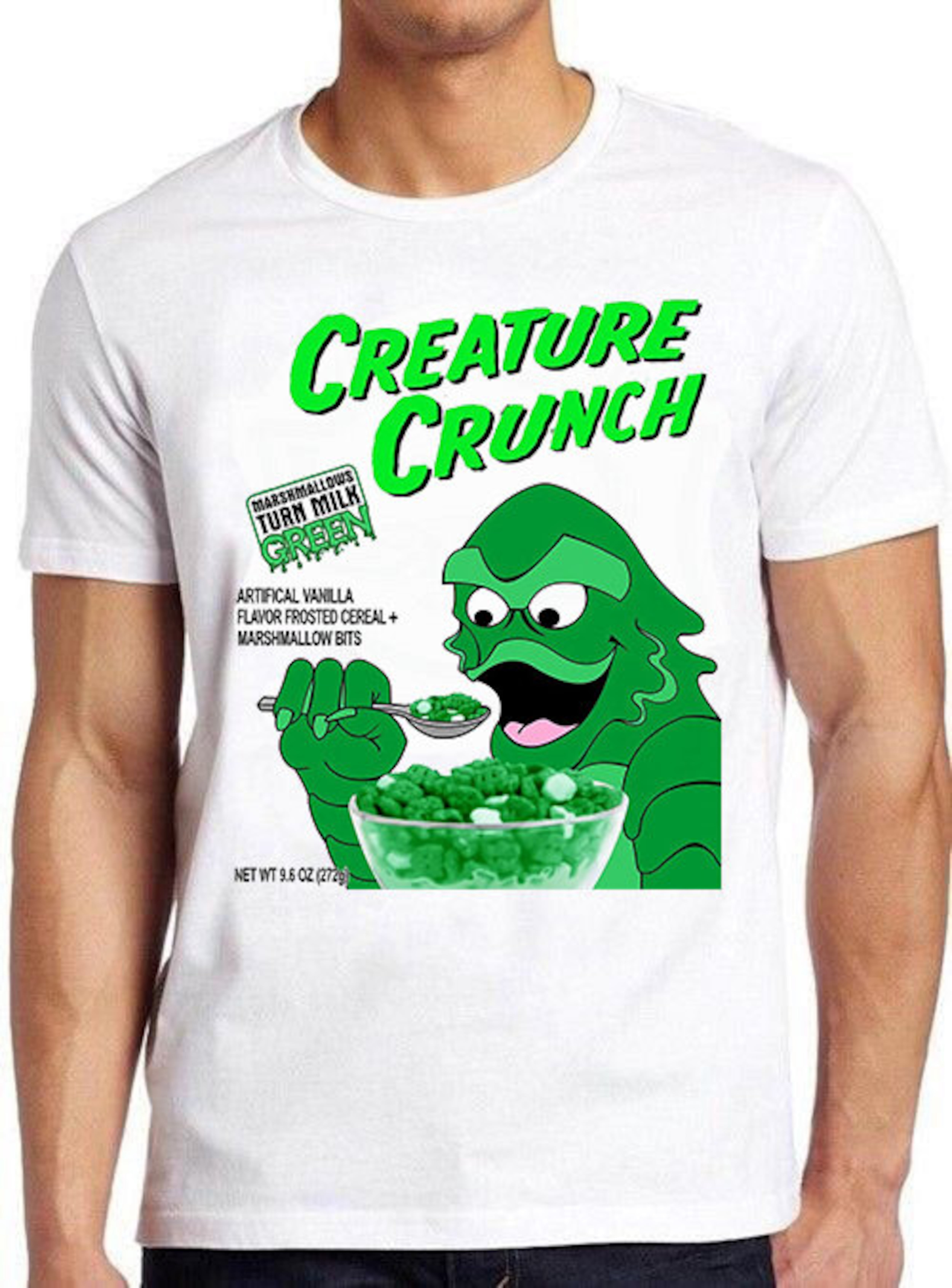Creature Crunch WHITE Lagoon Fantasy Monster Meme Gamer Funny Art ...