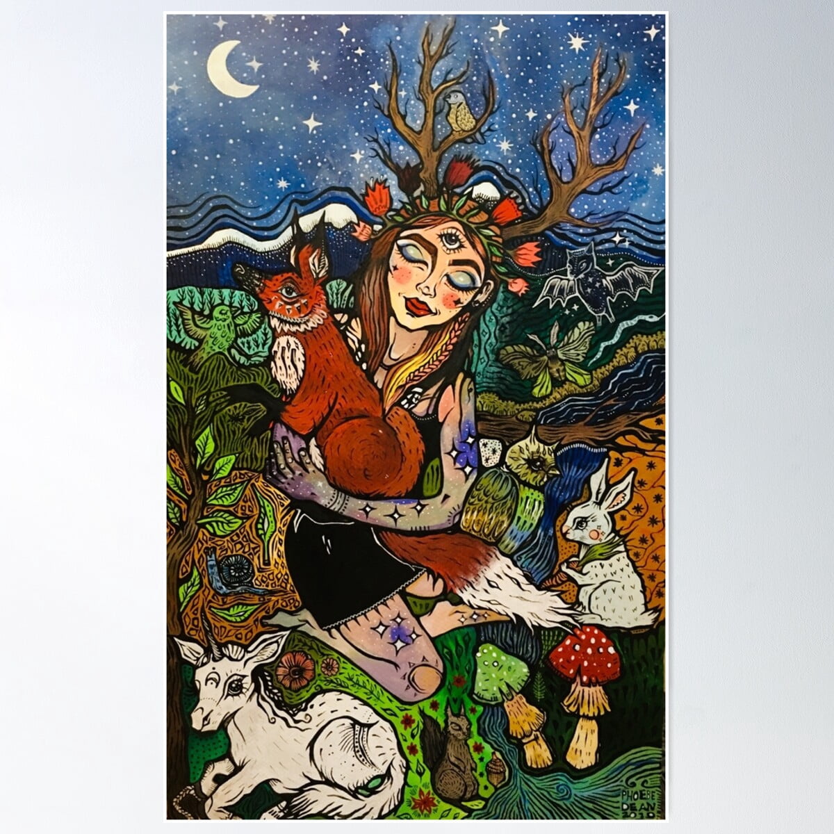 Creature Lover Poster Wall Art, Modern Wall Decor For Living Room ...