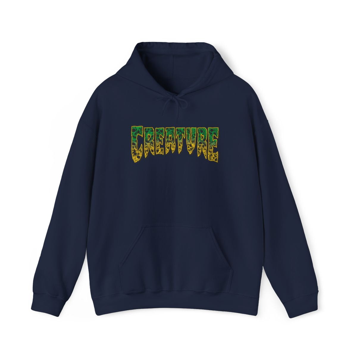 Creature Skateboard 90s 00s Skulls Green Vintage Classic Skate Hoodie ...