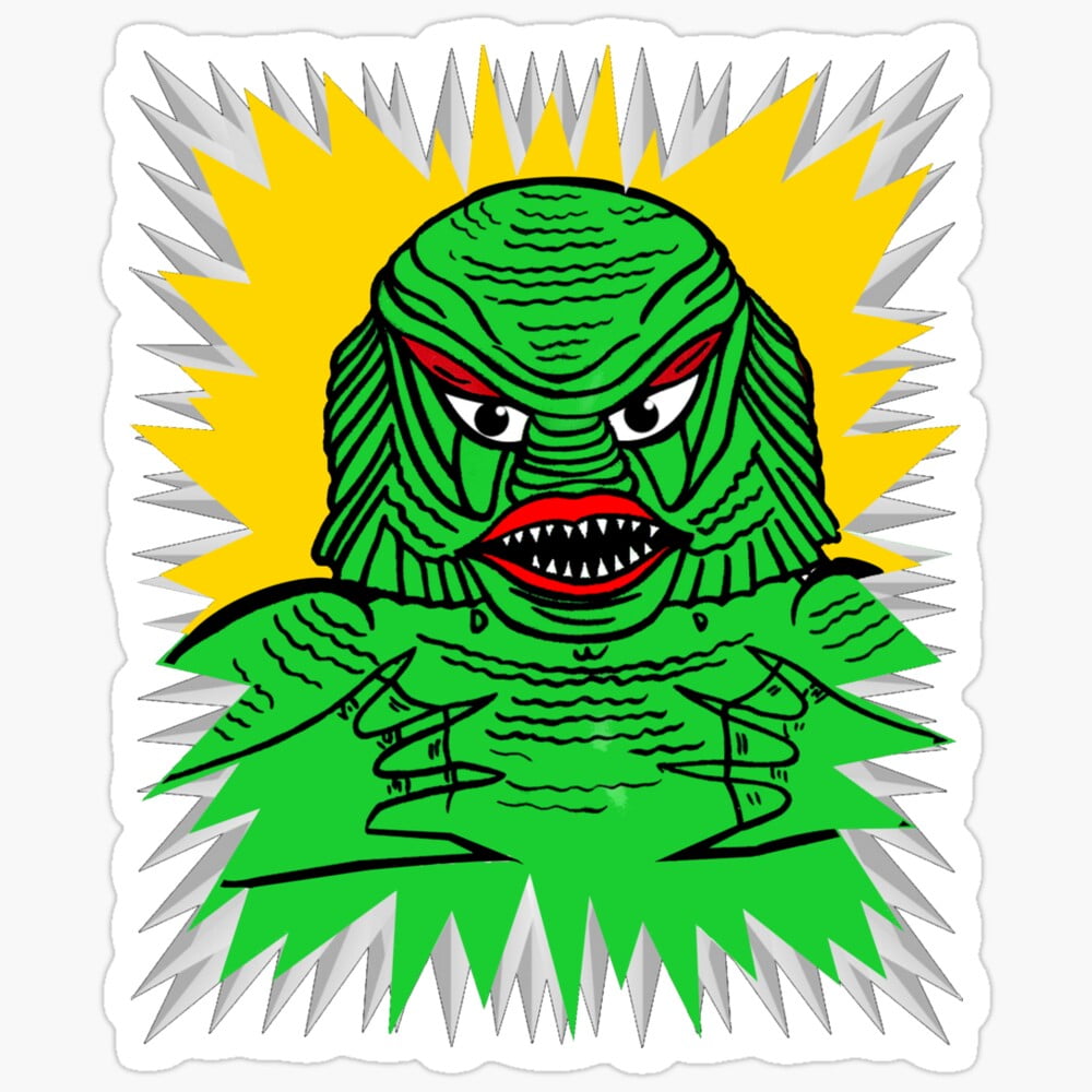 Creature Sticker Phone Decal Water Bottle Stickers Car Decals, Laptop ...