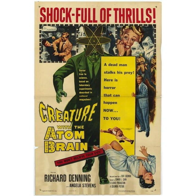 Creature With the Atom Brain (1955) 11x17 Movie Poster - Walmart.com
