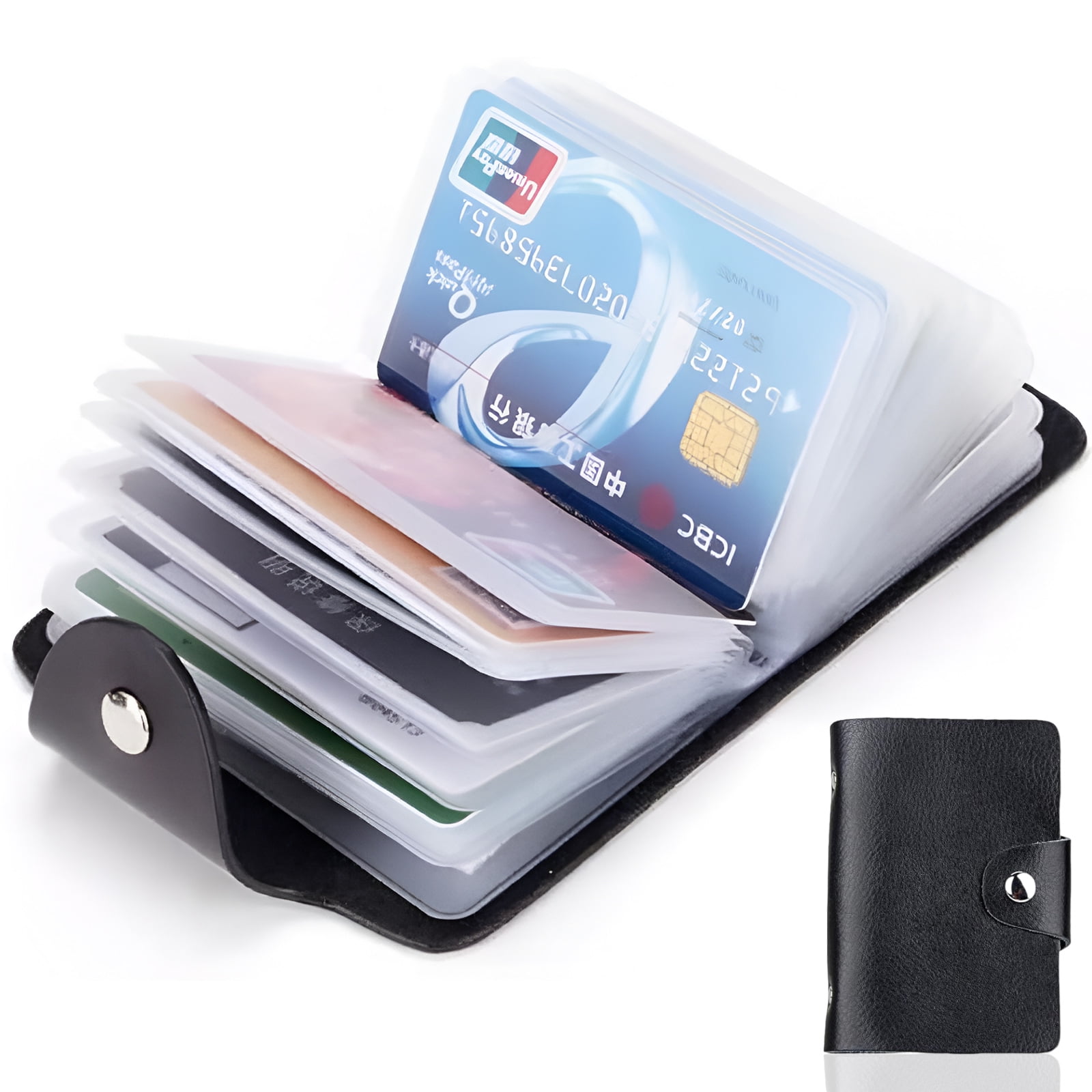 Credit Card Companion, Clear Plastic Credit Card Organizer, 24 Card ...