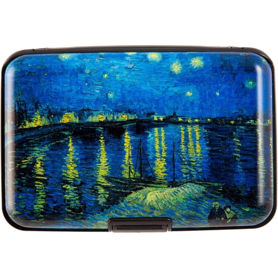 Credit Card Holder Blocking Wallet for Women Men Small Mini Slim Hard ...