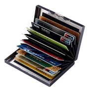 Aluminum Ultra Slim Wallet Credit Card Case RFID Blocking Hard Shell ...