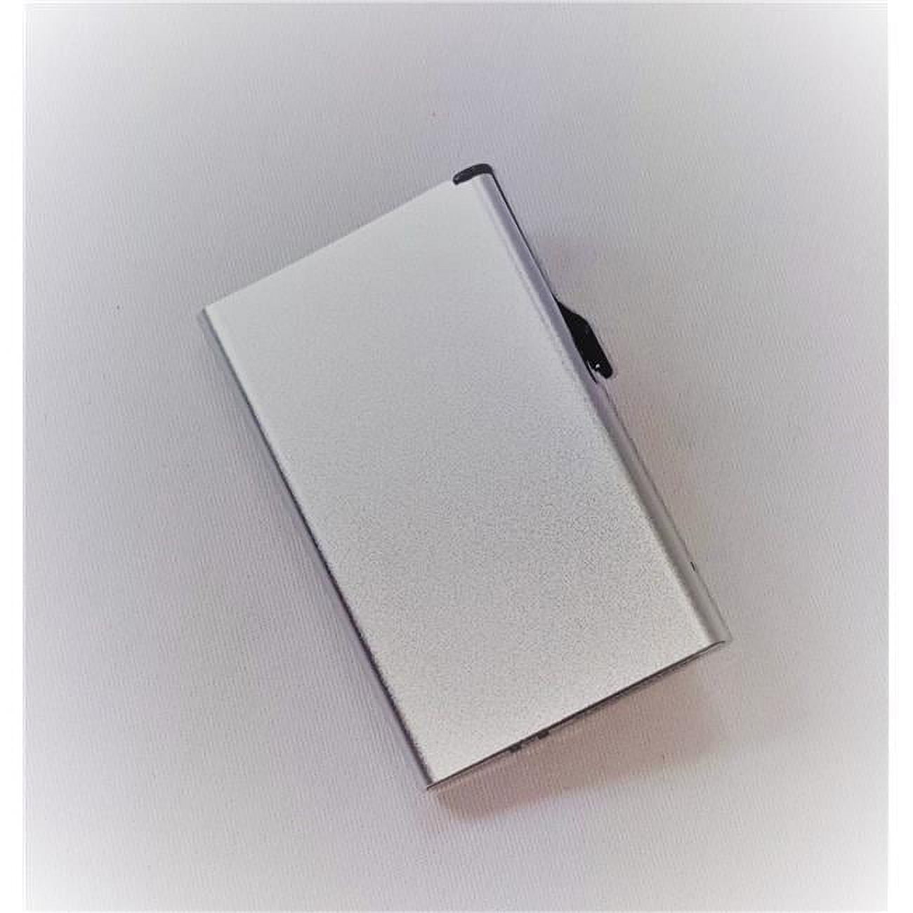Credit Card Holder RFID Blocking Aluminum Business Card Holder Pop-up ...
