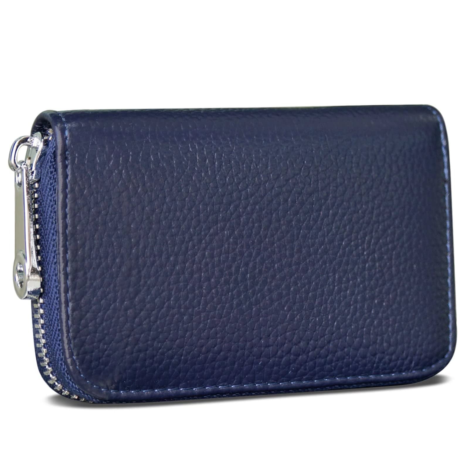 MINKUROW Credit Card Holder RFID Blocking Genuine Leather Mini Credit ...