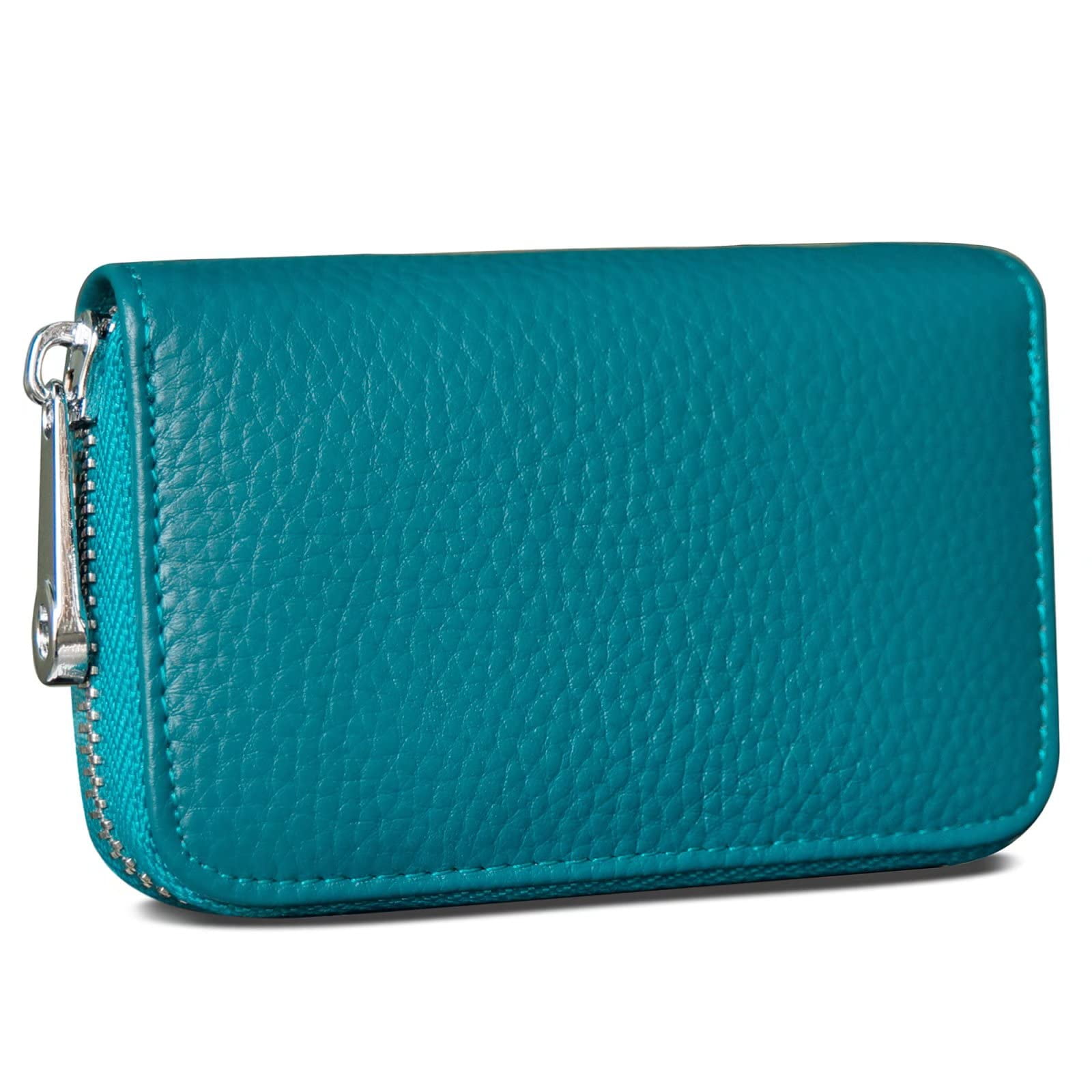 MINKUROW Credit Card Holder RFID Blocking Genuine Leather Mini Credit ...