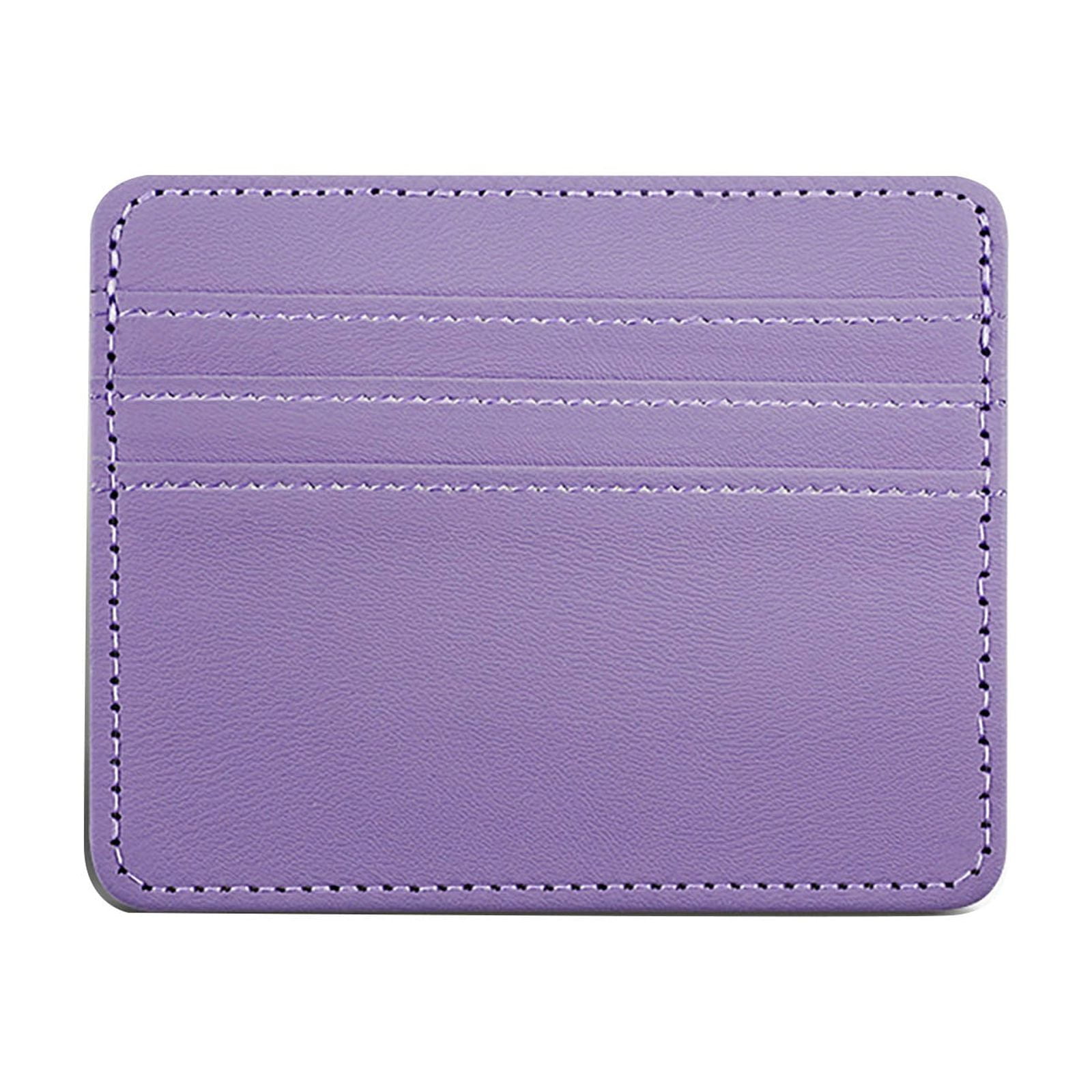 Credit Card Holder Slim Minimalist Front ID Small Compact Leather ...