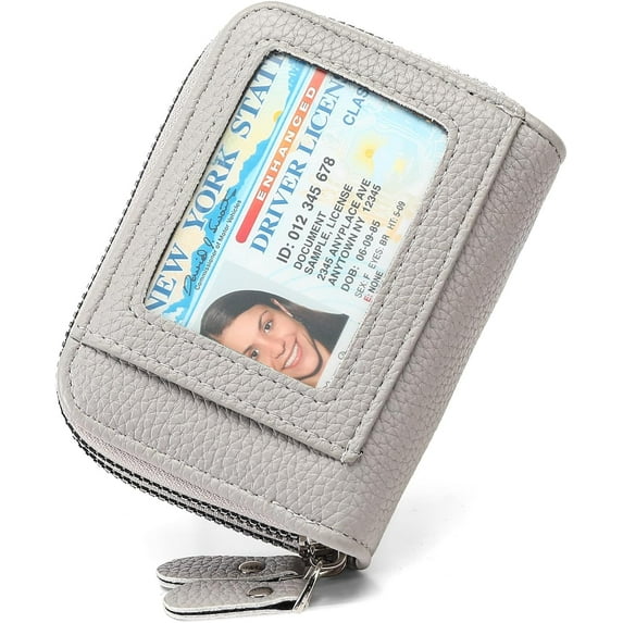 Credit Card Holder Wallet RFID Blocking Leather Small Wallet for Women ...