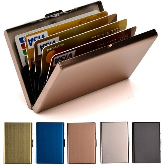 Credit Card Holder Wallet Stainless Credit Card Protector Case Business ...